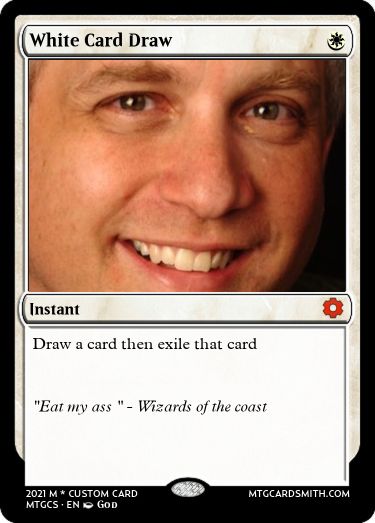 Finally some low cost white card draw | Scrolller