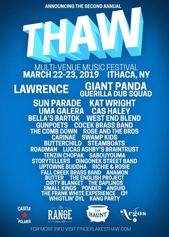 Finger Lakes Thaw Music Festival - Full Lineup Announced | Scrolller