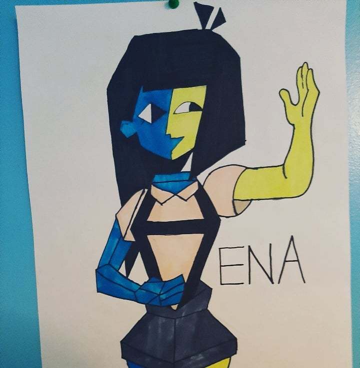 Finished coloring my ena for school project! | Scrolller