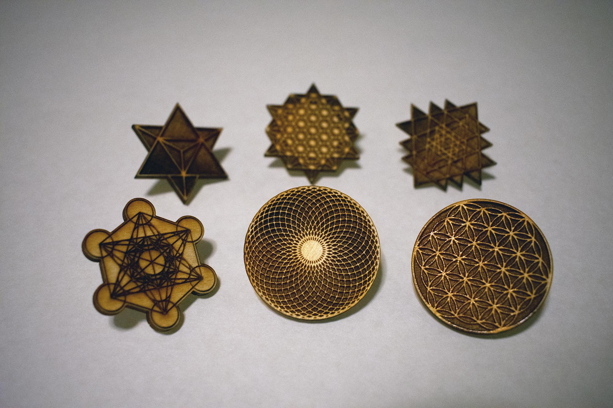 Finished making these Sacred Geometry Pins | Scrolller