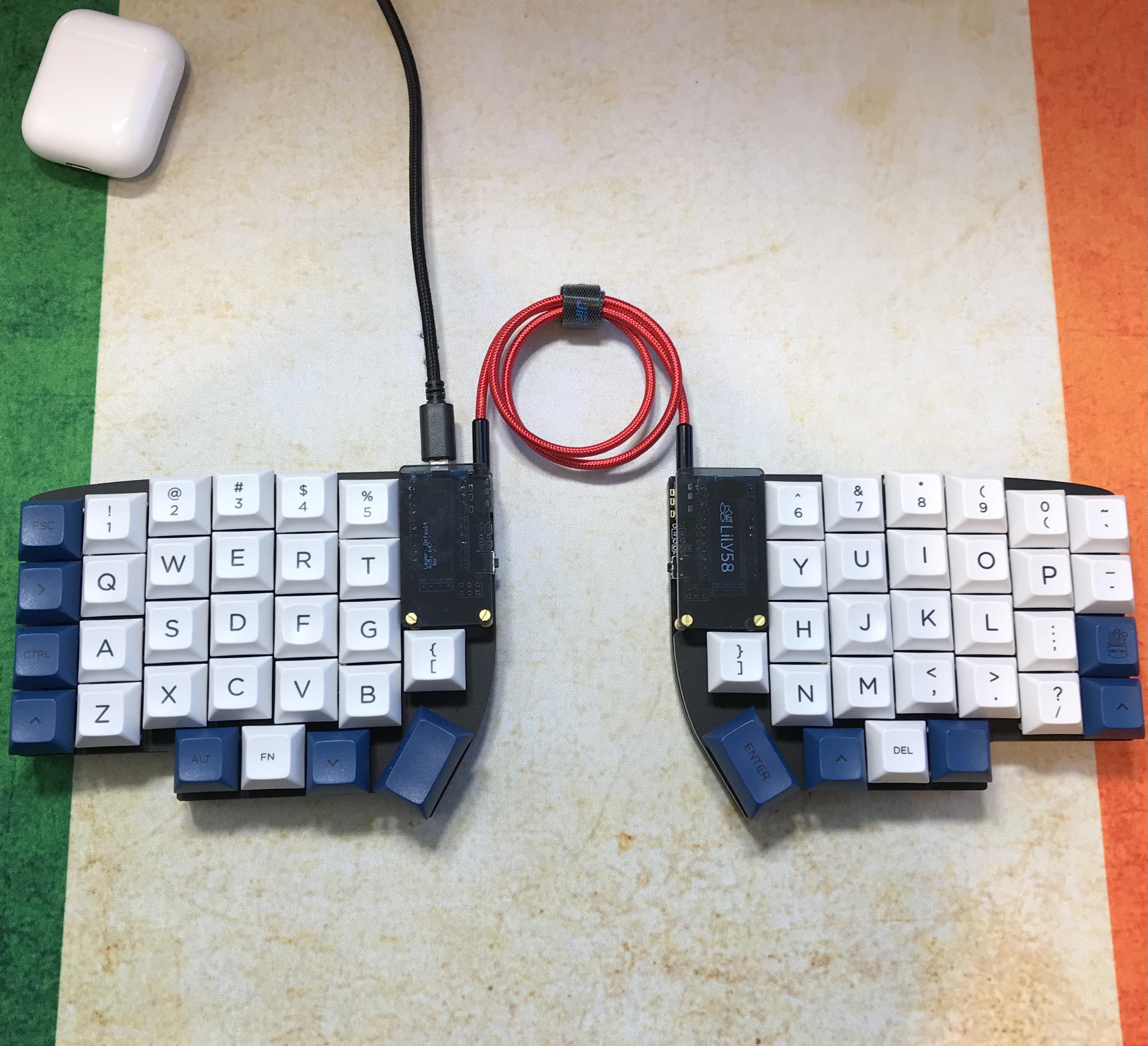 Finished my first ergo! Lily58 with lubed Glorious Pandas! | Scrolller