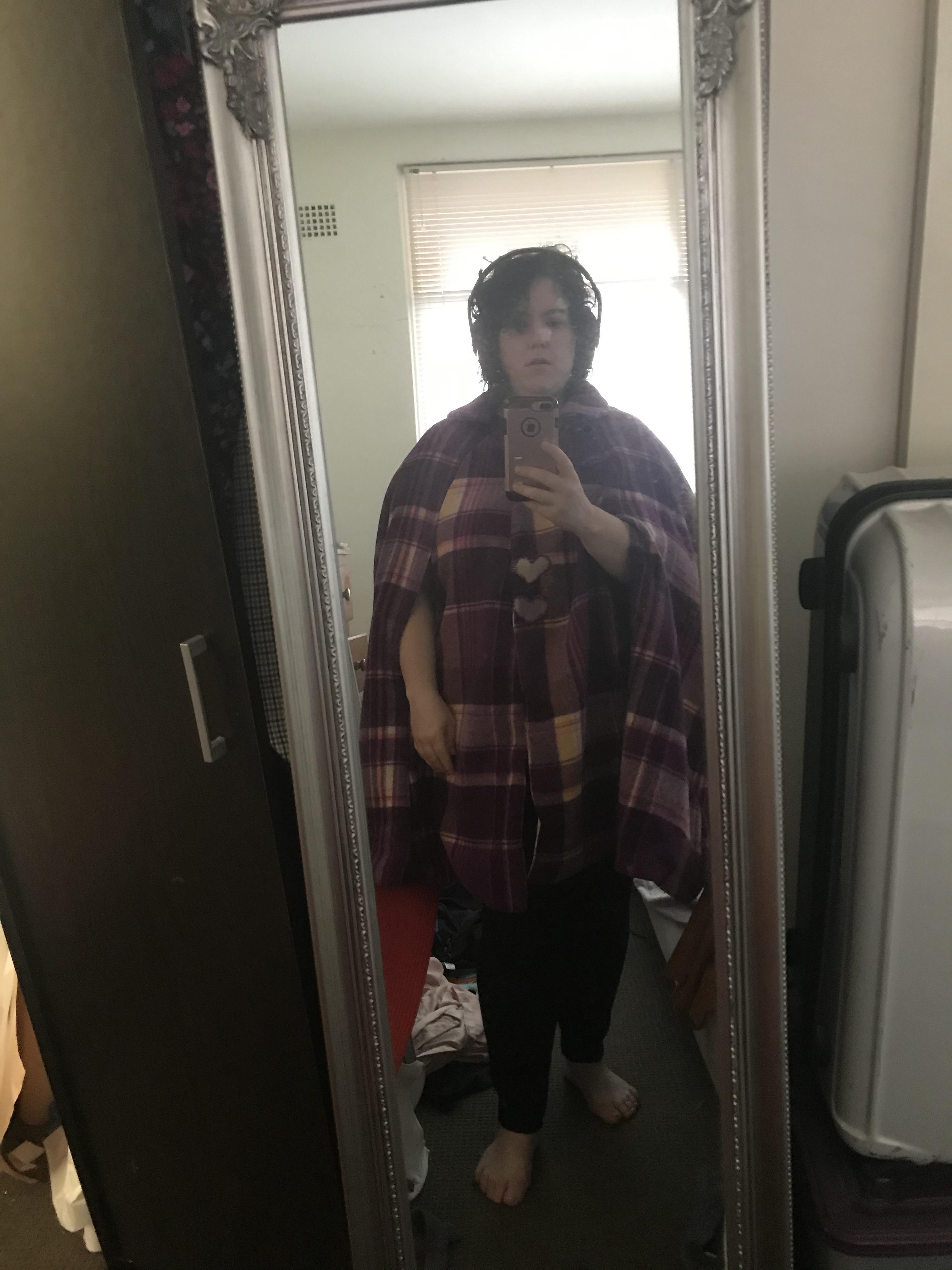 Finished my very first winter Cape that I made on my own. I used Vogue 8959 for the pattern. The ...