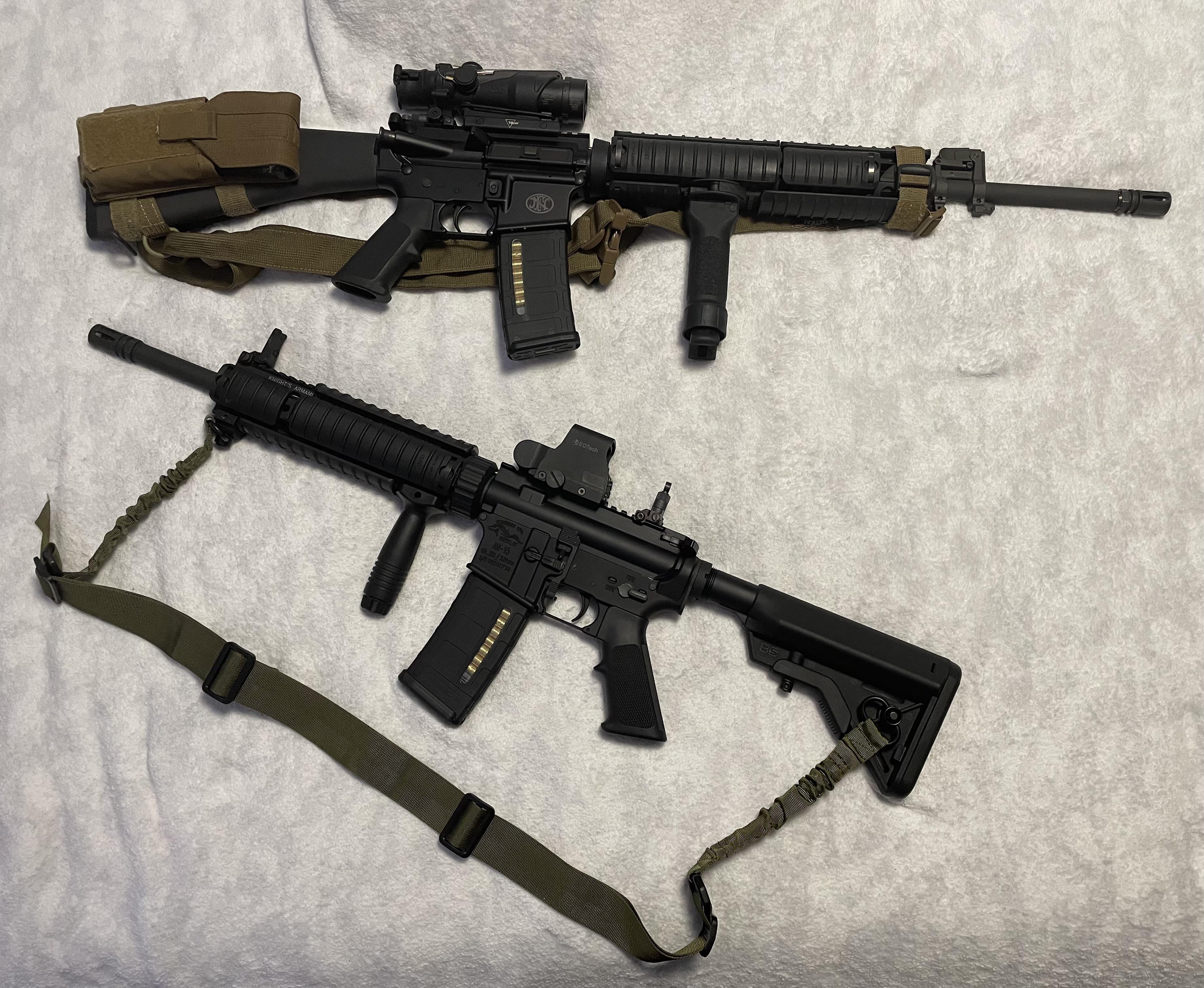 Finished the service rifle clone and carbine! M16A4 & M4 | Scrolller