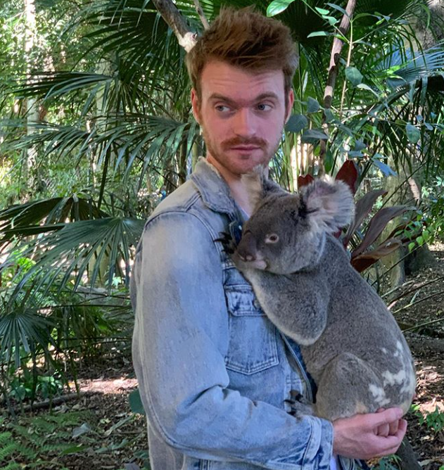 finneas and a koala | Scrolller