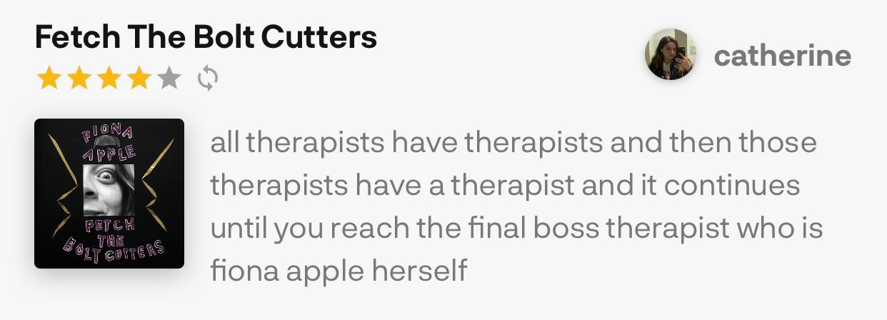 fiona apple: the final boss | Scrolller