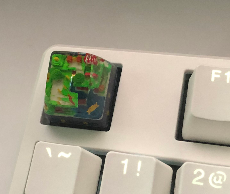 First artisan keycap, JellyKey 8-bit series: Pipeline City | Scrolller