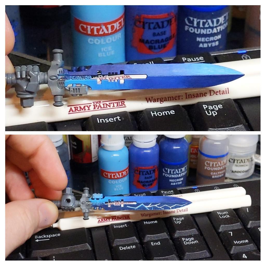 First attempt at Nemesis Force weapon (lightning practice on unfinished ...