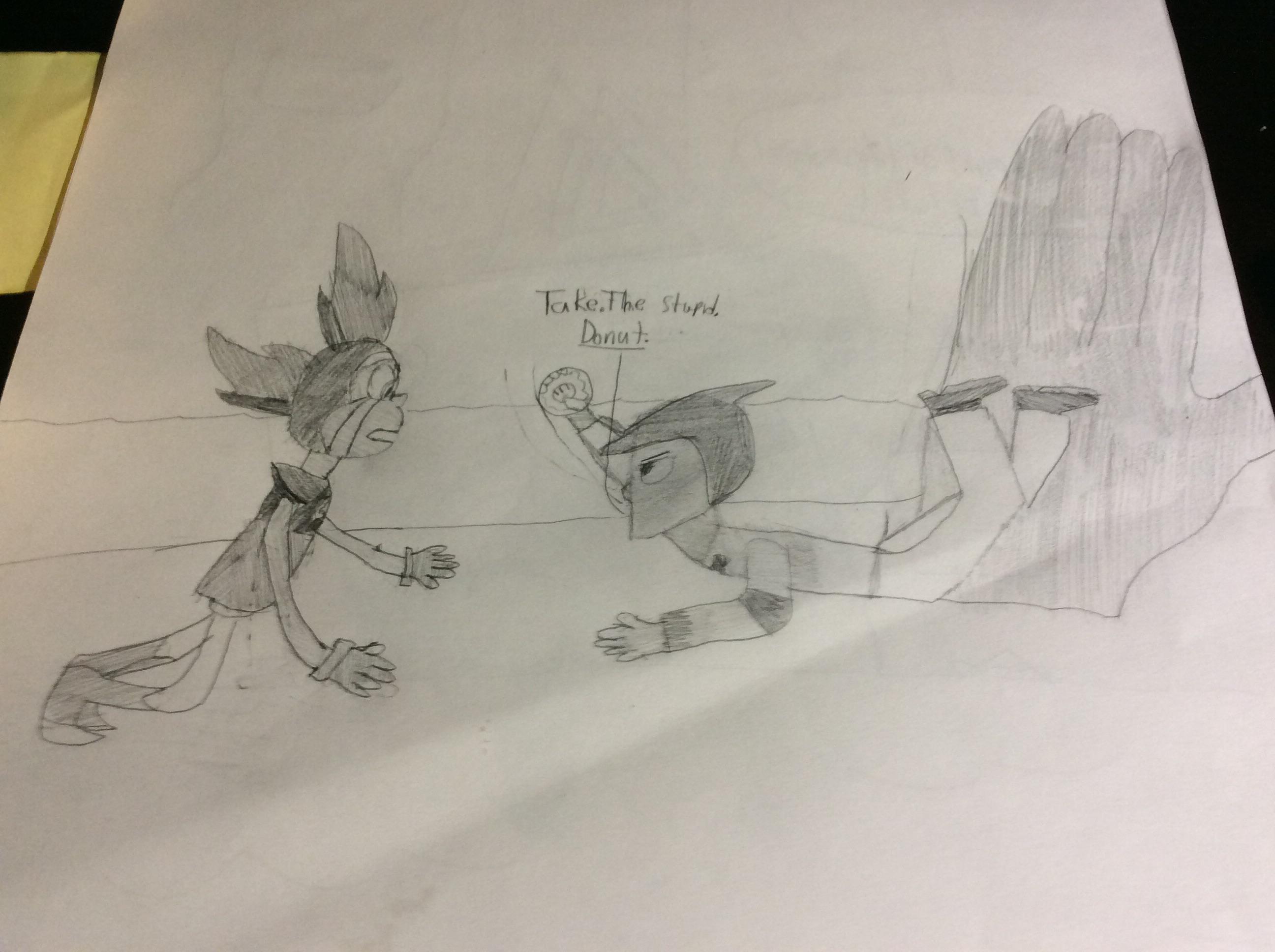 First comic drawn with Jointbone. Also first time drawing Spinel without tracing her! | Scrolller