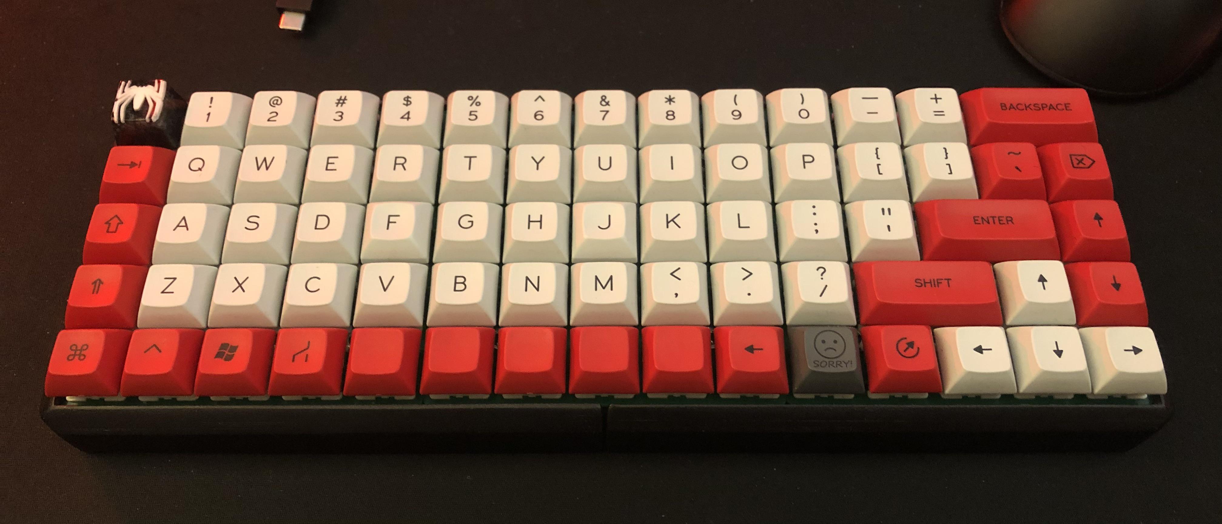 First custom build I made - ortholinear with a 3D printed case (video in comments) | Scrolller