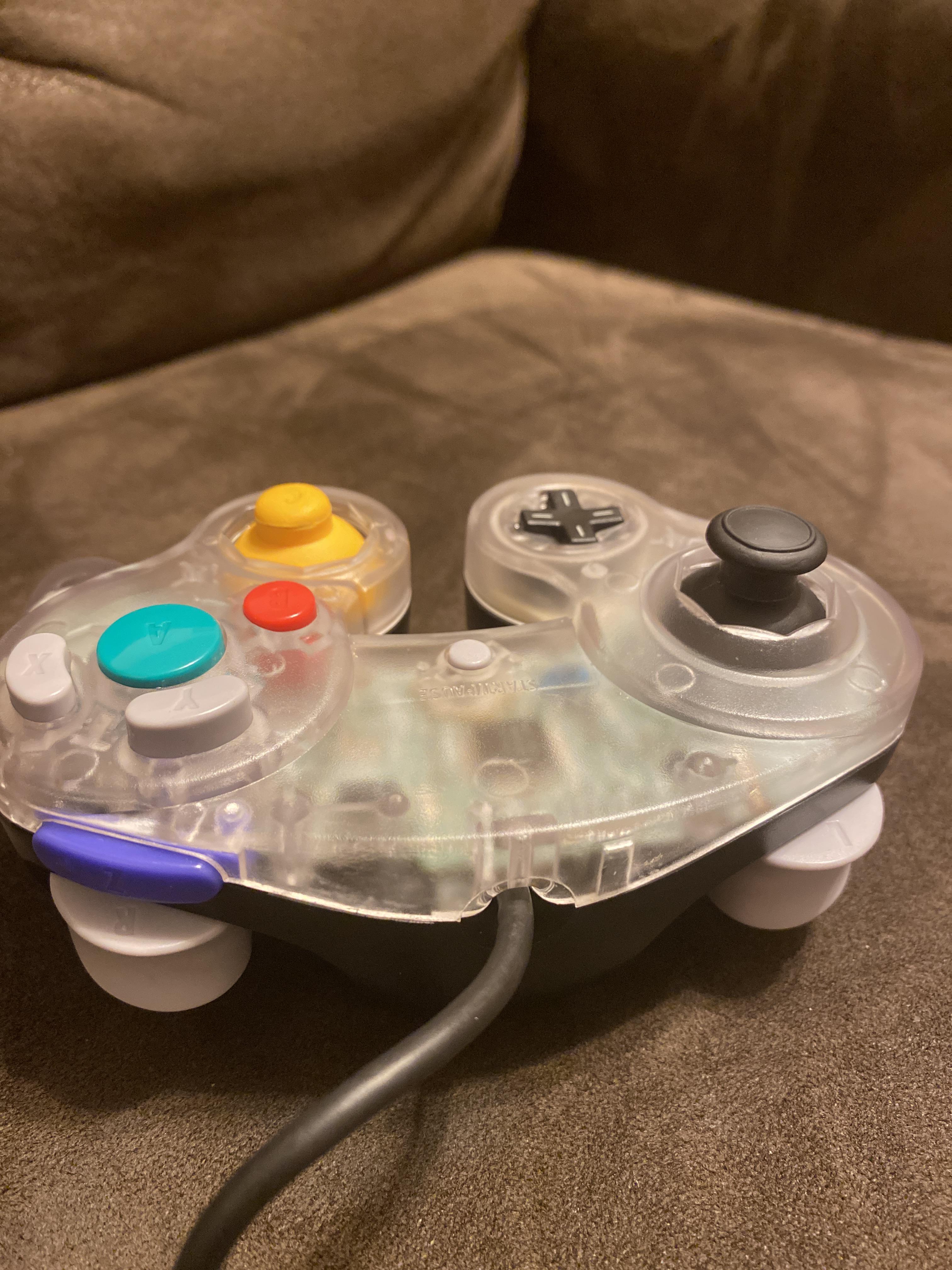 First custom controller black themed with a wii dpad and nunchuck joystick | Scrolller