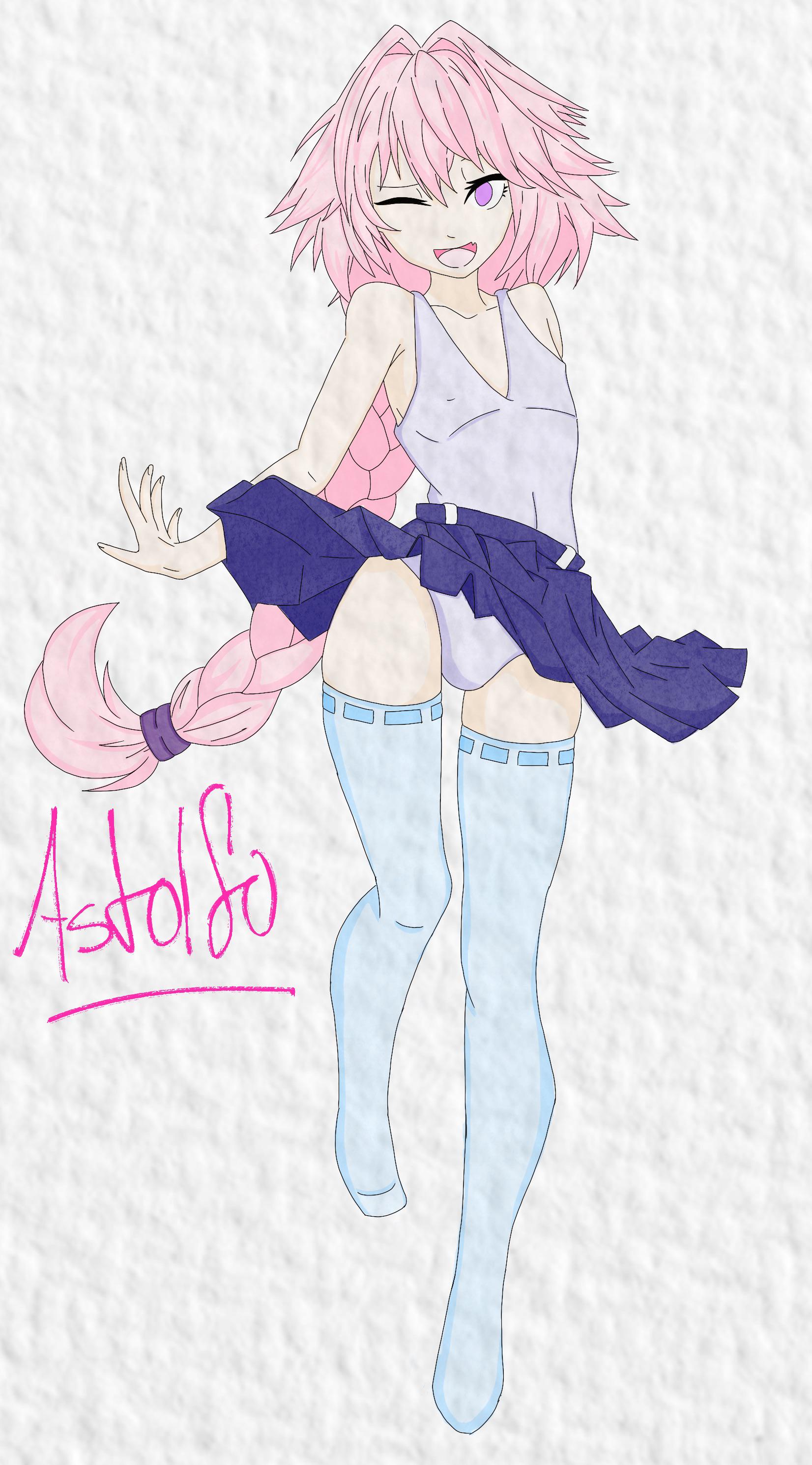 First ever attempt at drawing Astolfo (watercolour procreate. Art by me TrApartmaker) | Scrolller