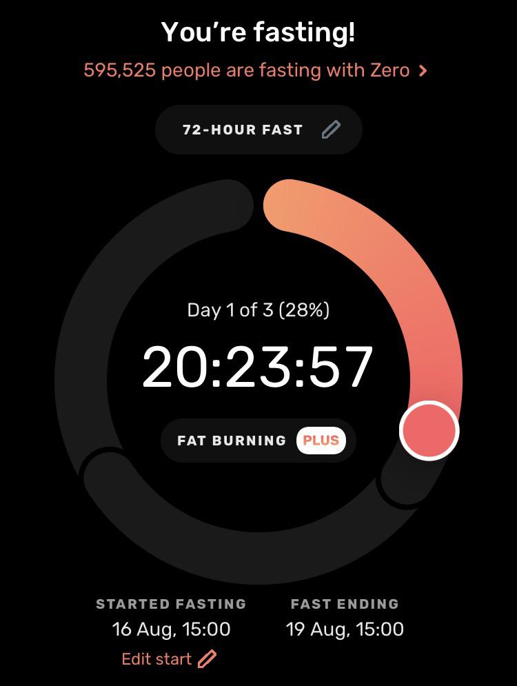 First ever fast! Originally planned 20 hours but now I want to keep going to 72. Any tips ...