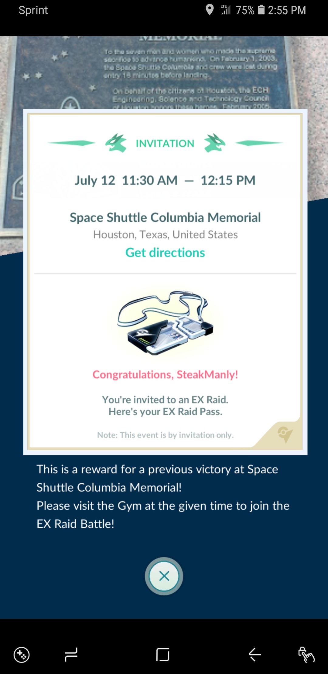 First EX raid. Just hope I'm not the only invitee. | Scrolller