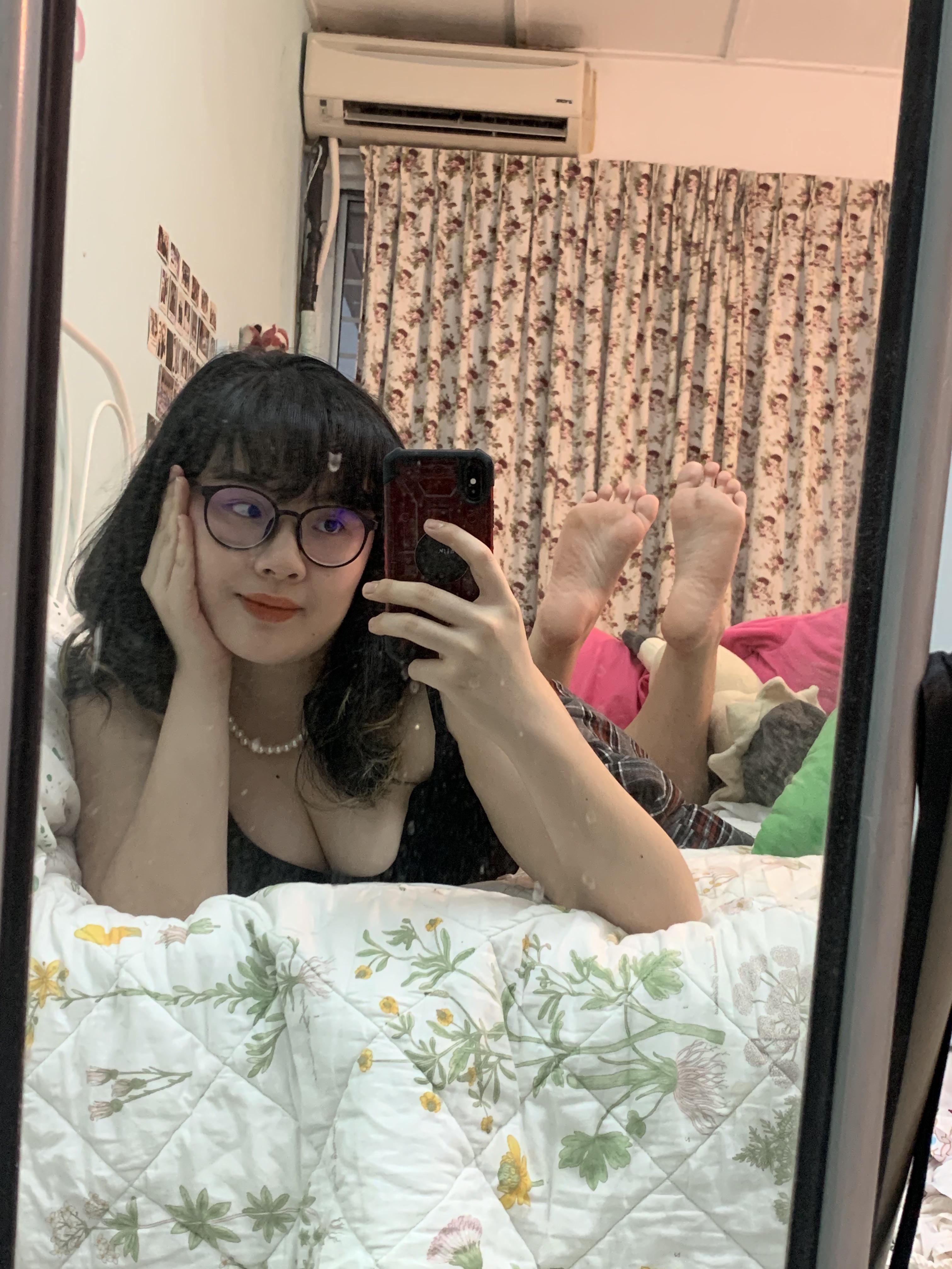 First feet pic ever! Super subtle I know but I hope you guys like it! | Scrolller