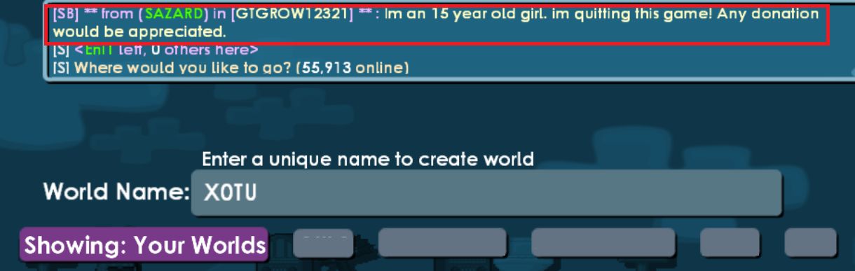 First of all, that's some cringe pedo bait. 2nd, Why would you need donations if you're quitting ...