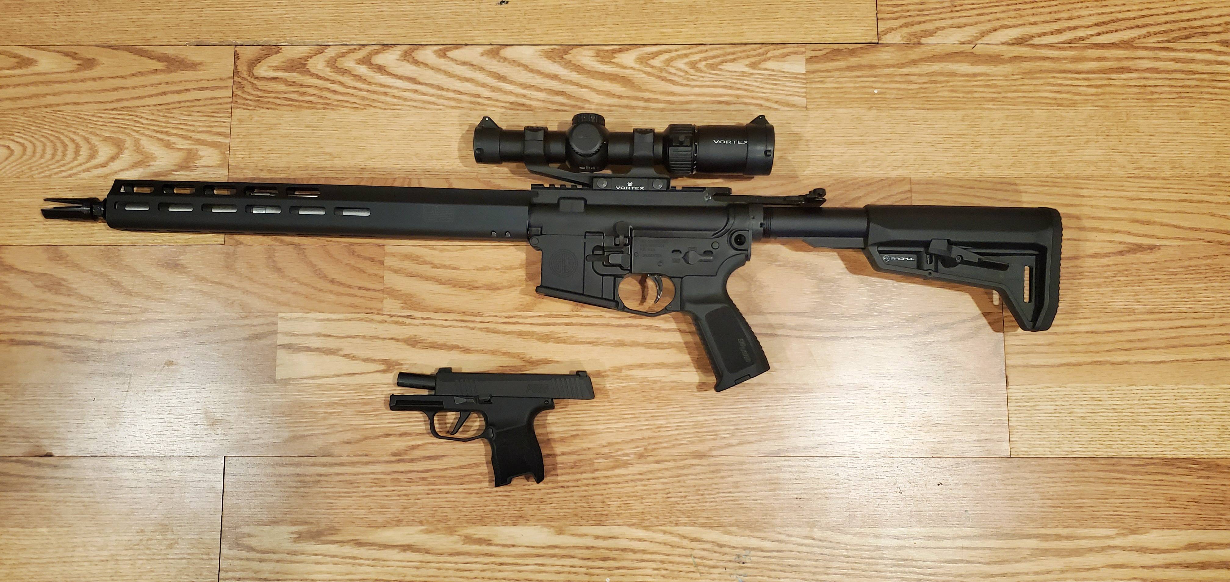 First pistol, first rifle, both Sig | Scrolller