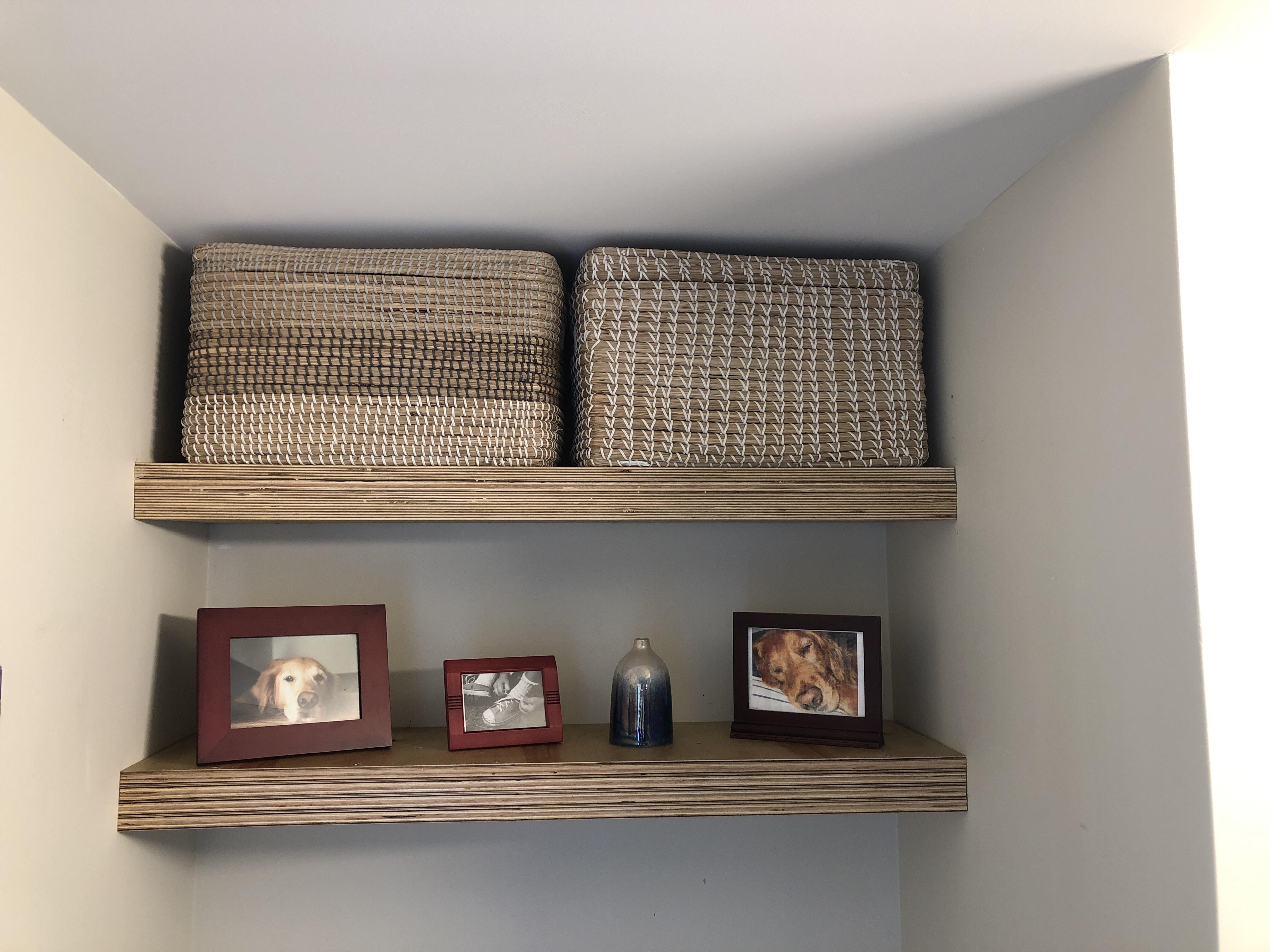 First project – alcove floating shelves | Scrolller