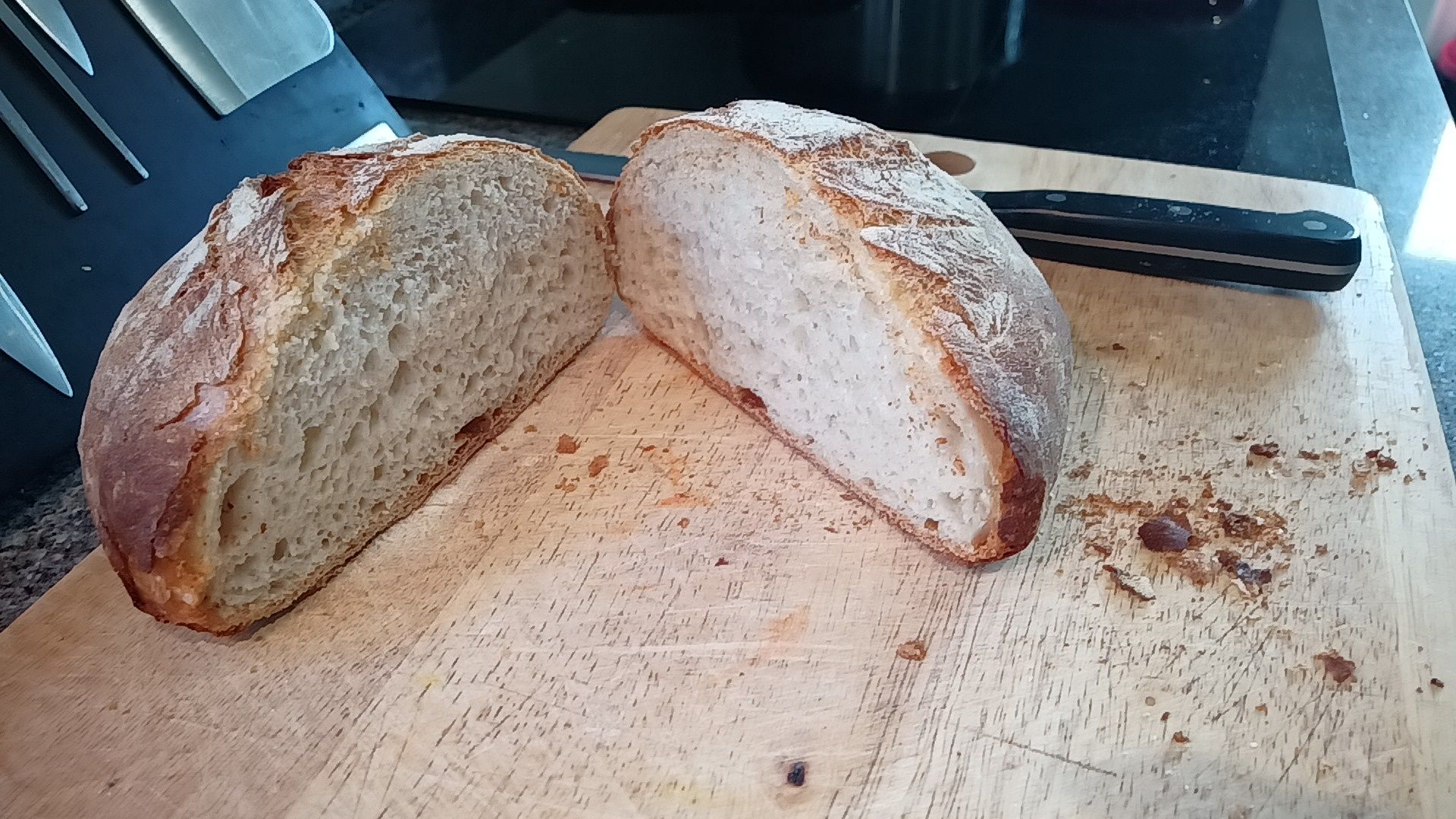 First successful bread loaf after multiple inedible tries! | Scrolller
