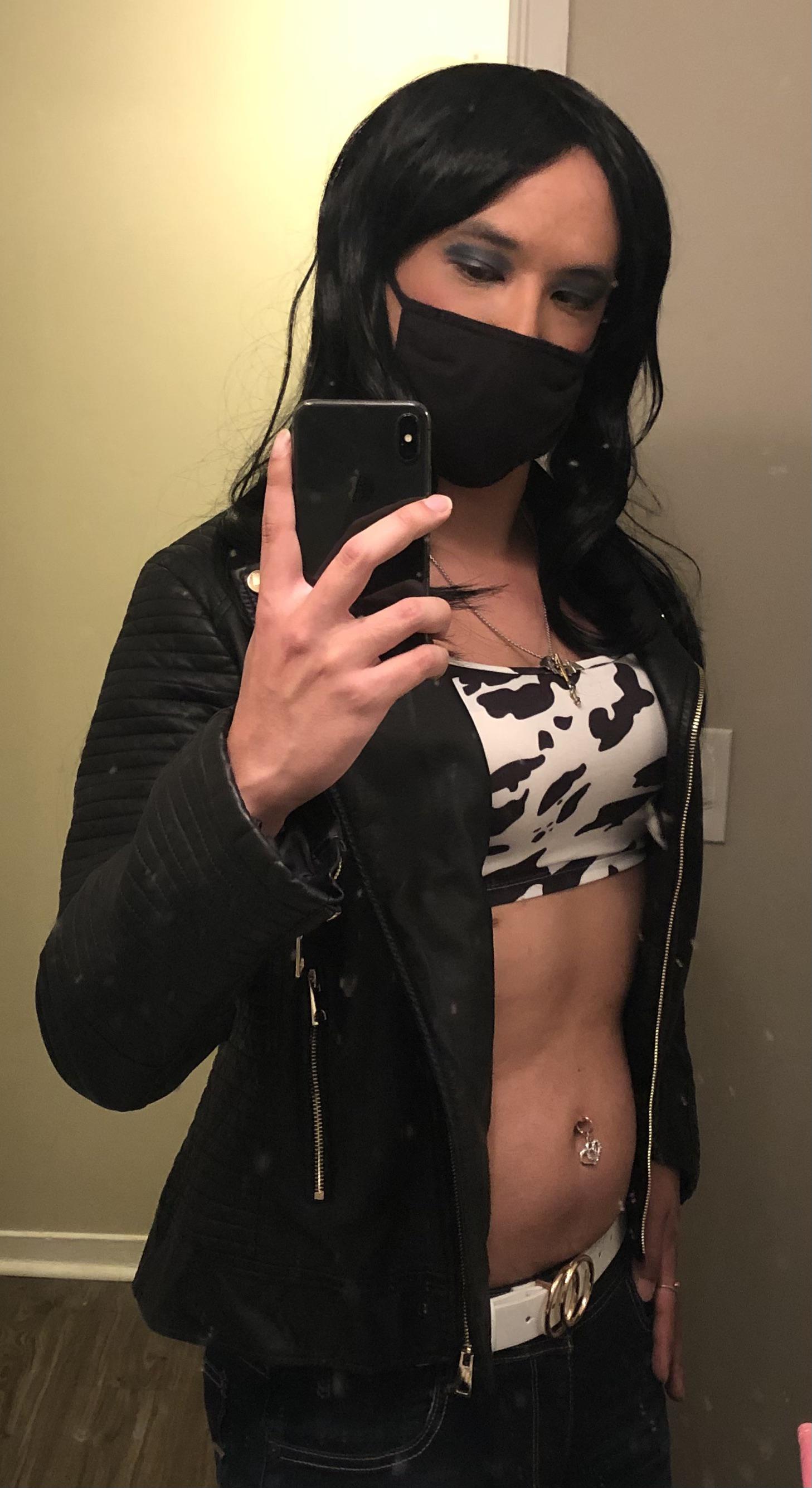 First time dressing up fully. I walked around outside some bars. Think I passed but a few people ...