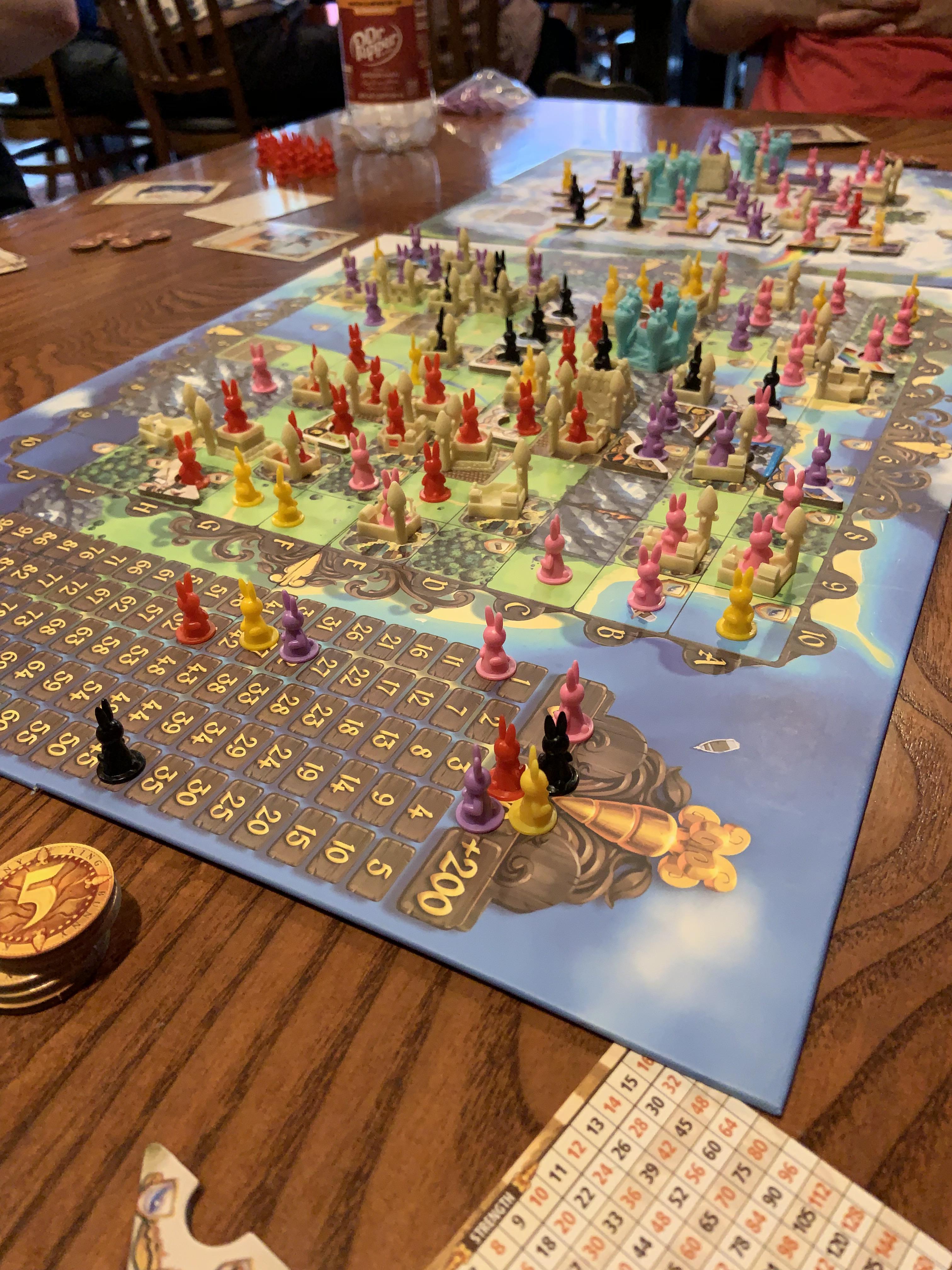 First time playing [Bunny Kingdom], loved the expansion and all the stuff on the board! | Scrolller