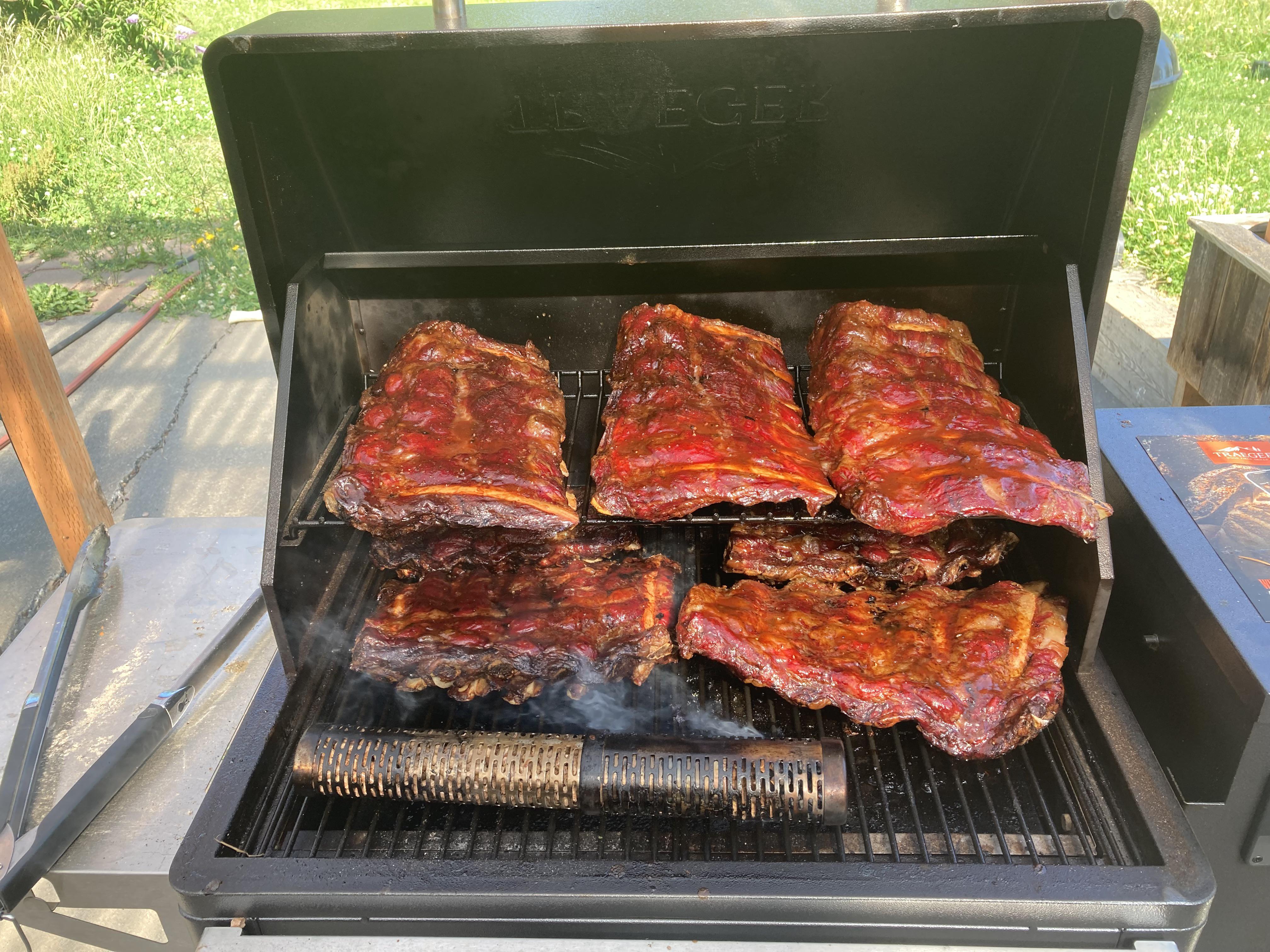 First time smoking ribs. I went big. | Scrolller