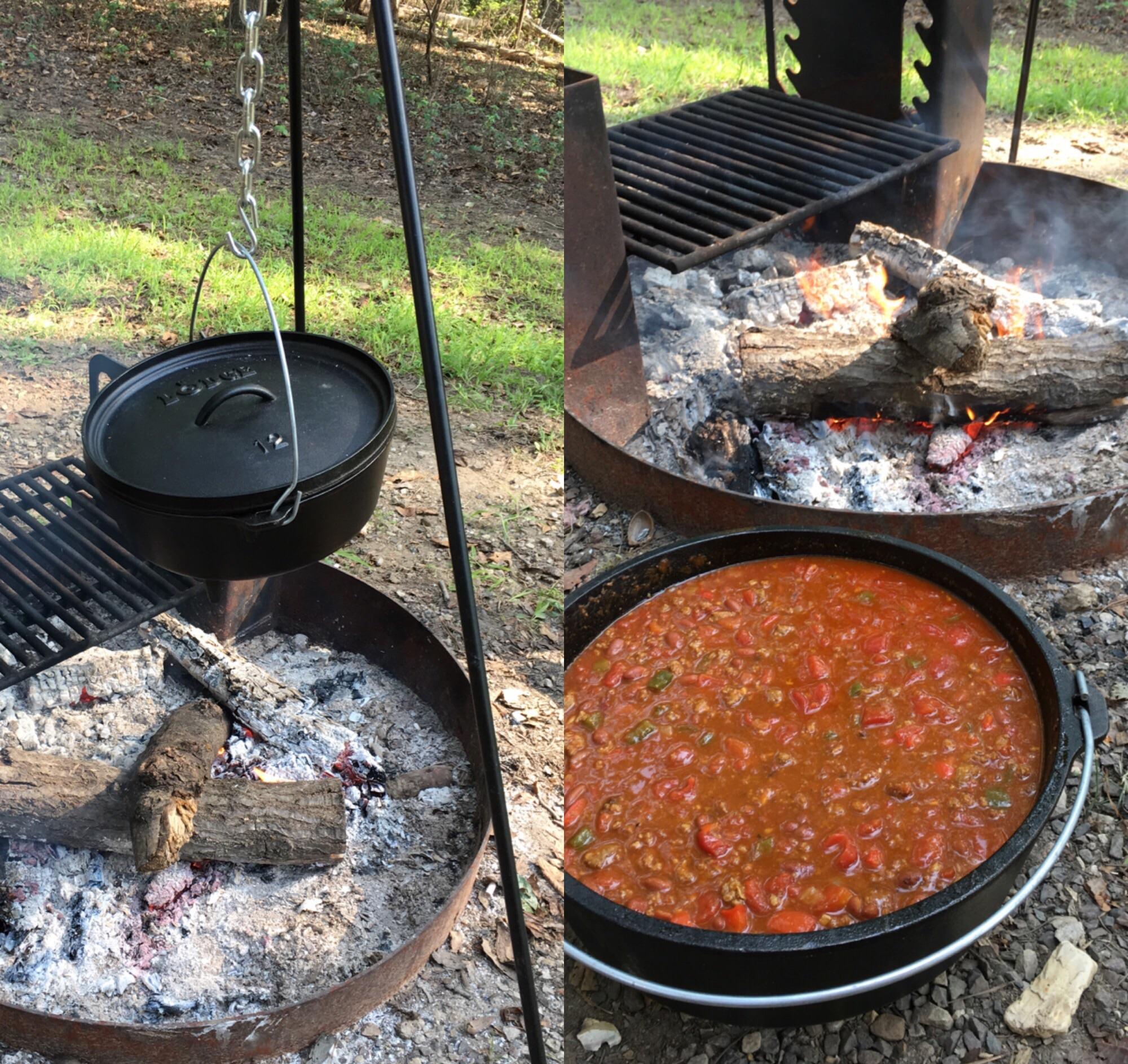First time using the tripod. Made chili the first night and pot roast the second night. Turned ...