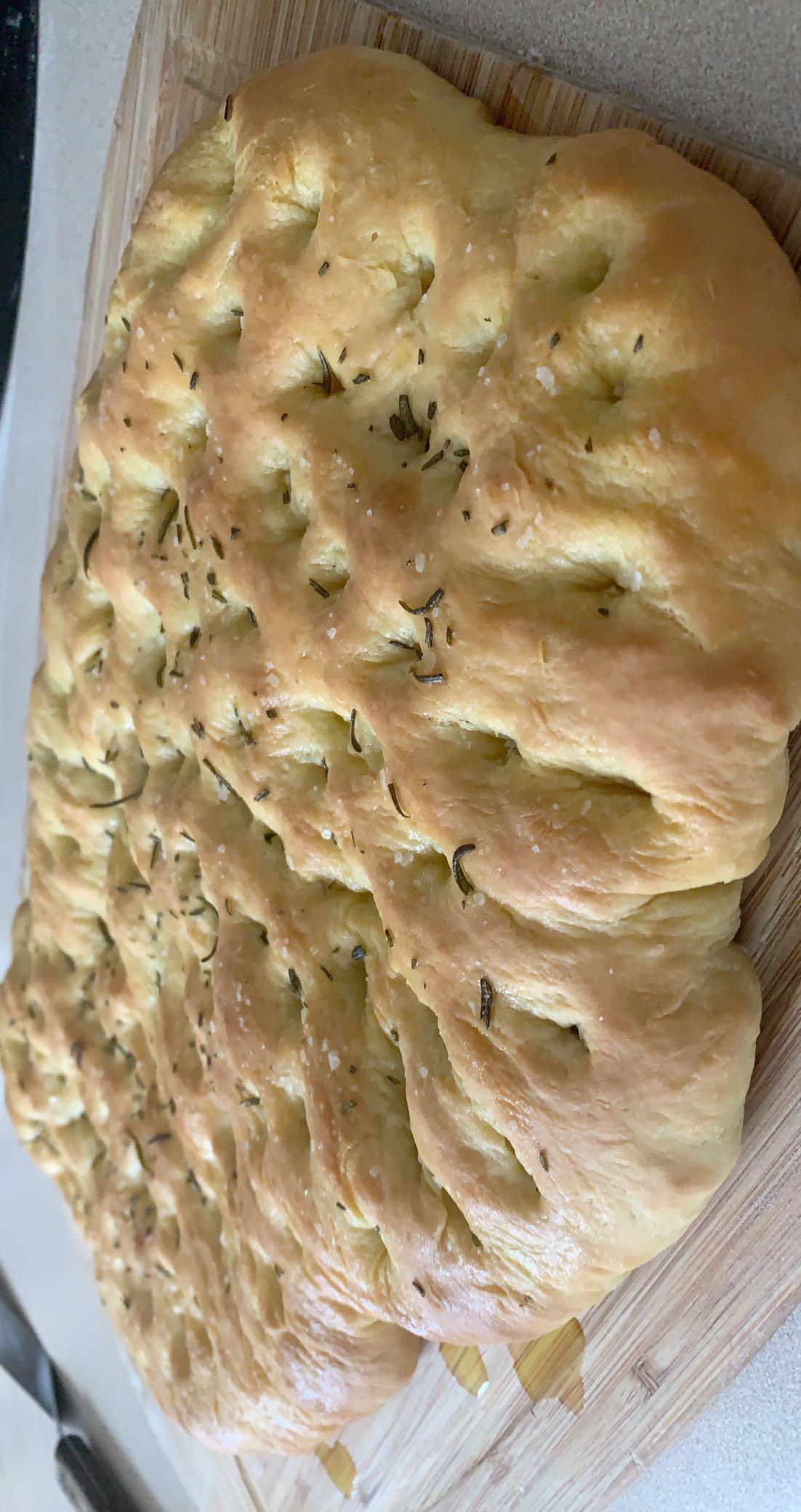 first try at focaccia bread :) | Scrolller