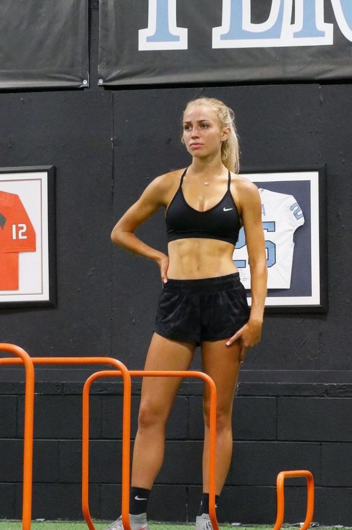 Fit college athlete at practice | Scrolller