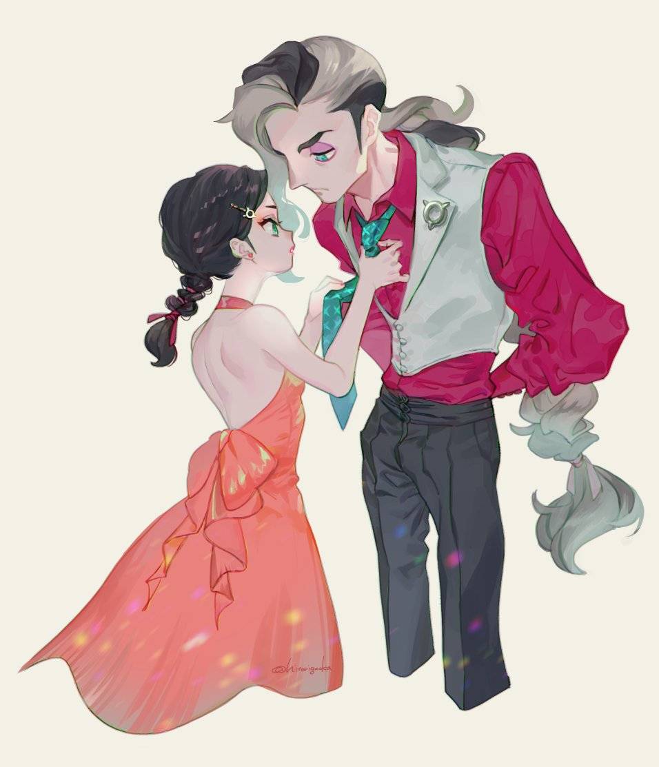 Fixing her brother's tie on a special occasion | Scrolller