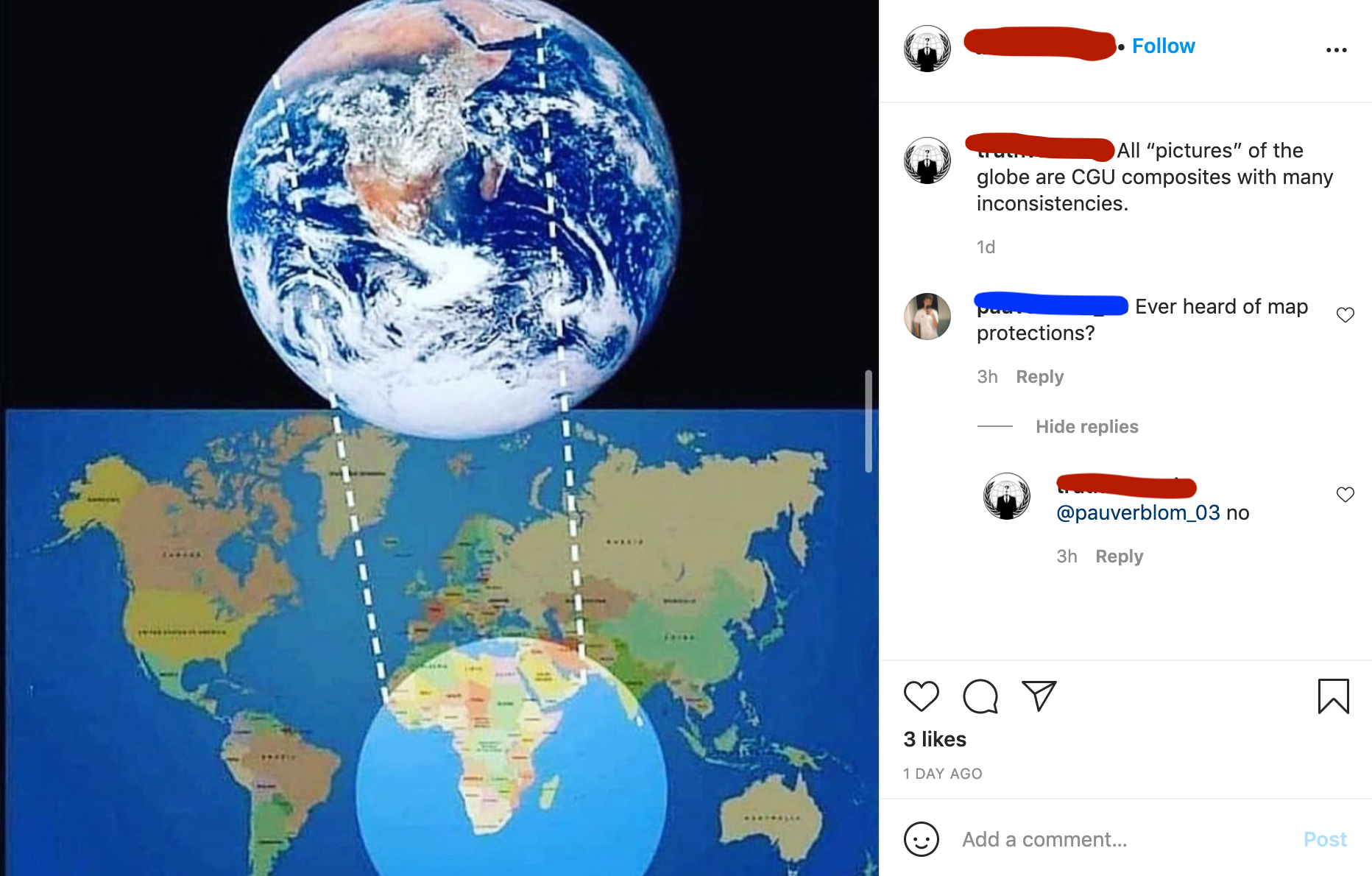 Flat-earther has no idea what they're talking about | Scrolller