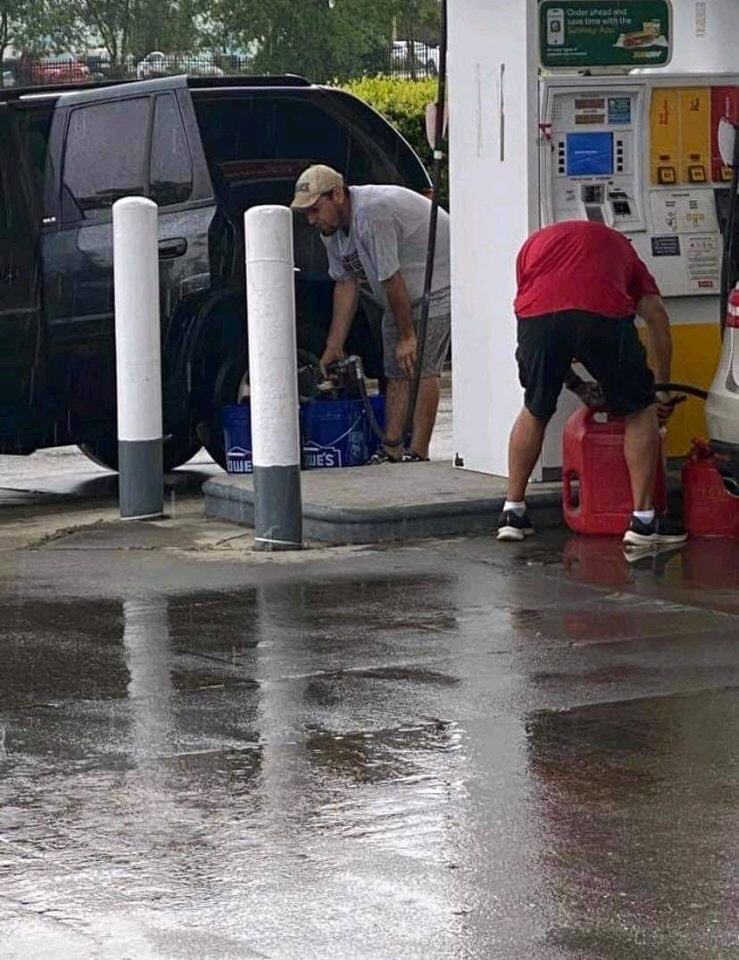 Florida Man getting gas before it runs out | Scrolller