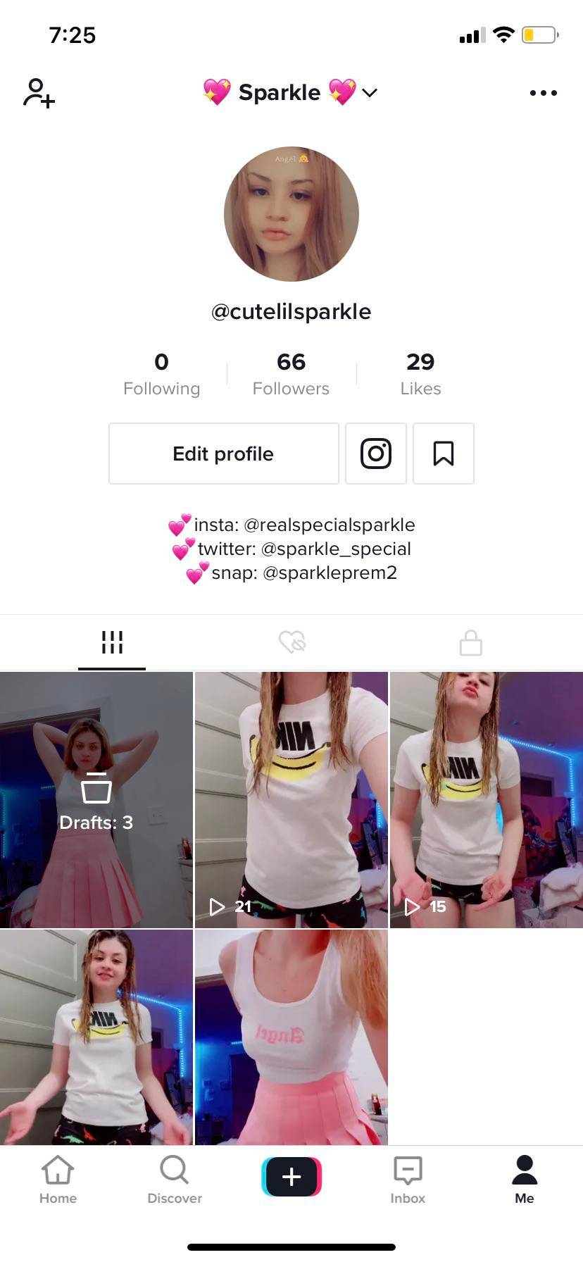 Follow my Tik Tok @cutelilsparkle | Scrolller