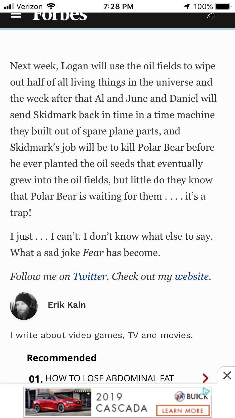 Forbes unleashes even more on Fear | Scrolller