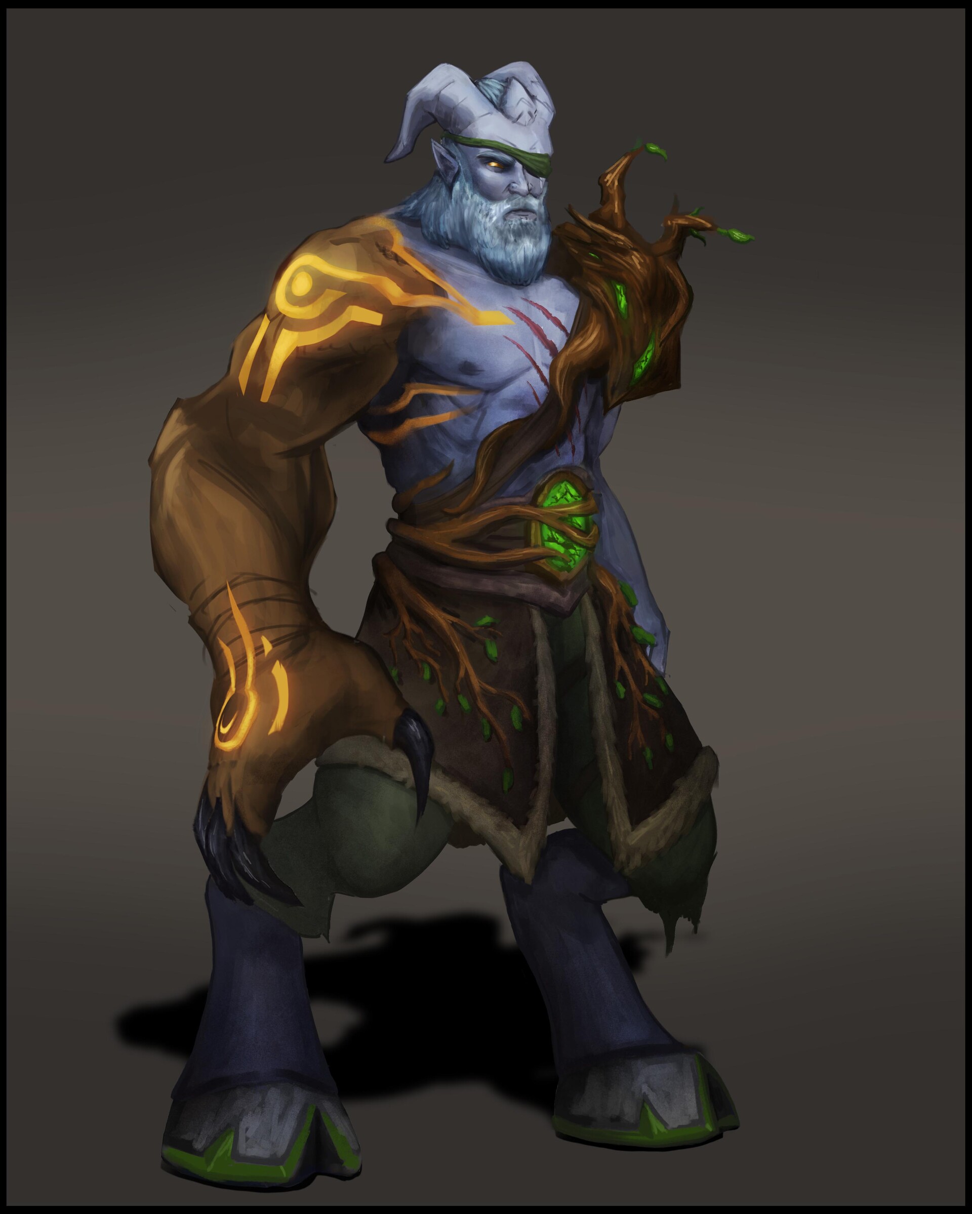 Forgal, a (twisted) Lightforged Draenei Druid by Christy Mosgaard | Scrolller