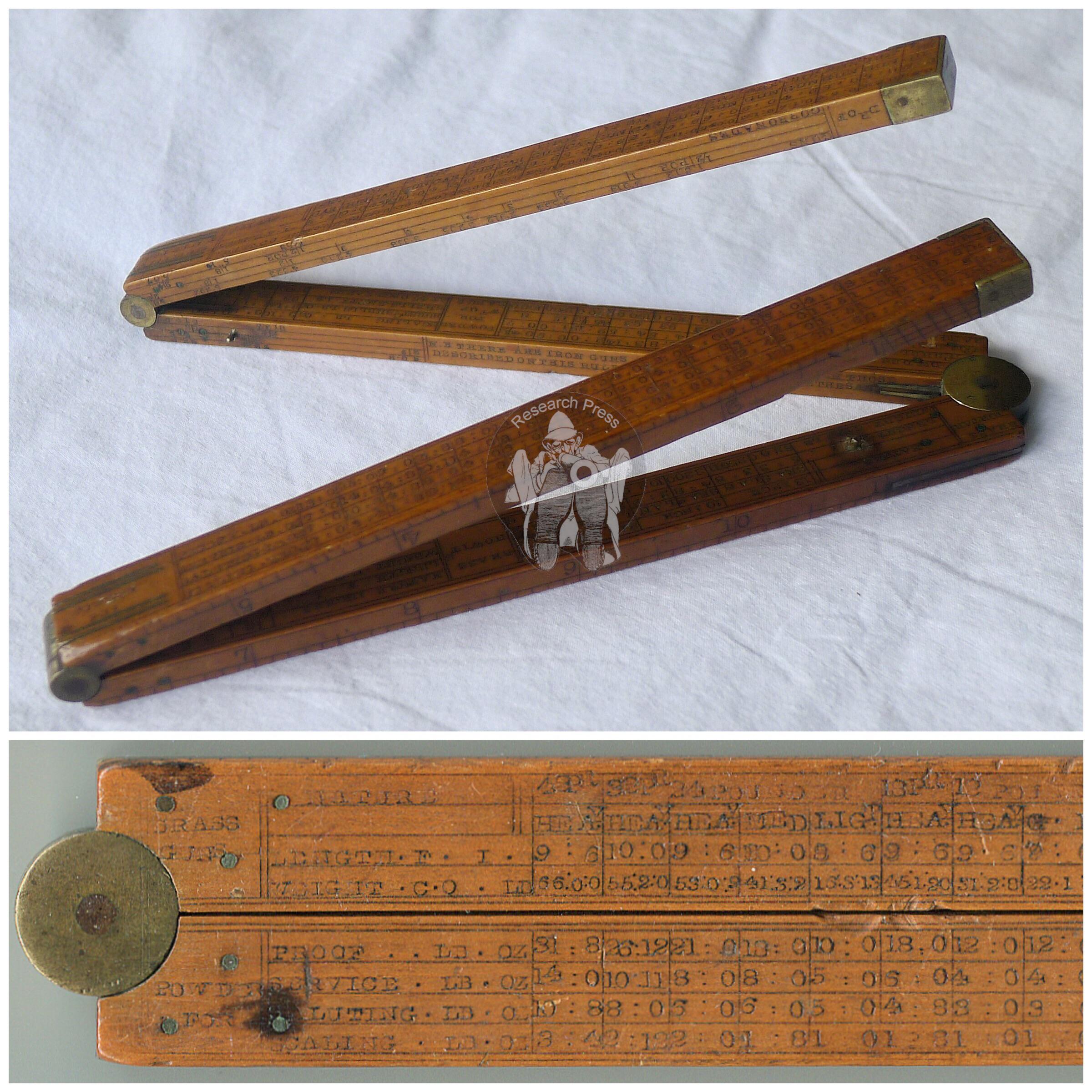 Forgotten Equipment: Late 18th century gunner’s folding two foot rule ...