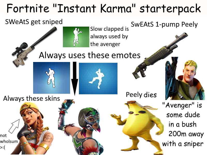 Fortnite "Instant Karma" starterpack | Scrolller