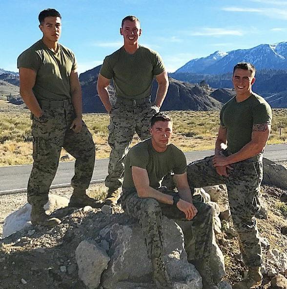 “Four Marines outdoors” … | Scrolller