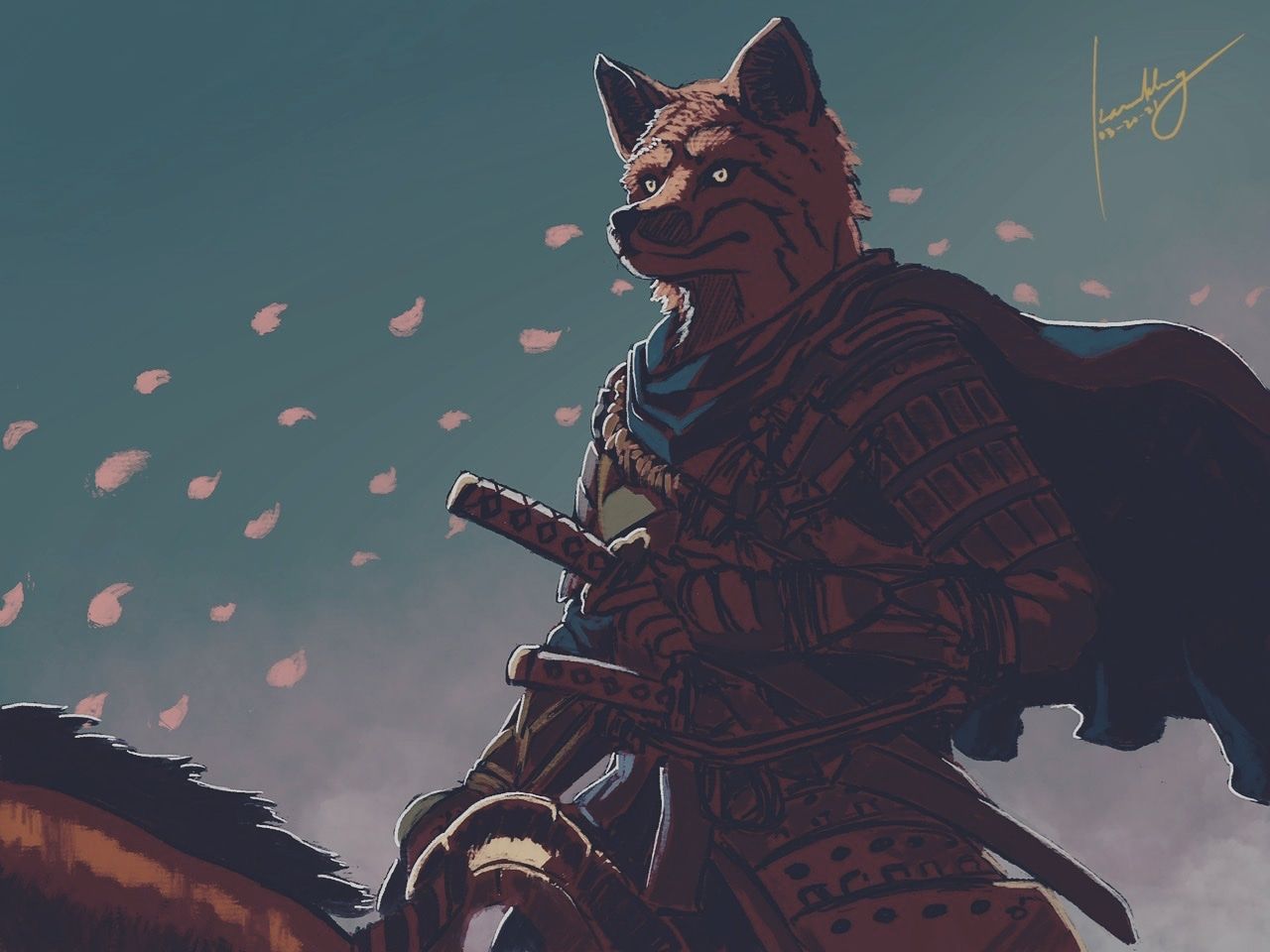 Fox Samurai inspired from Ghost of Tsushima by me | Scrolller