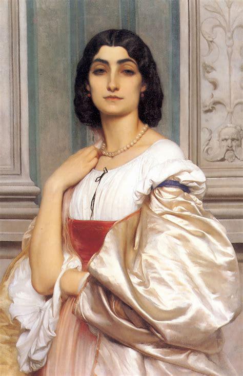 Frederic Leighton, A Roman Lady (1858) | Scrolller