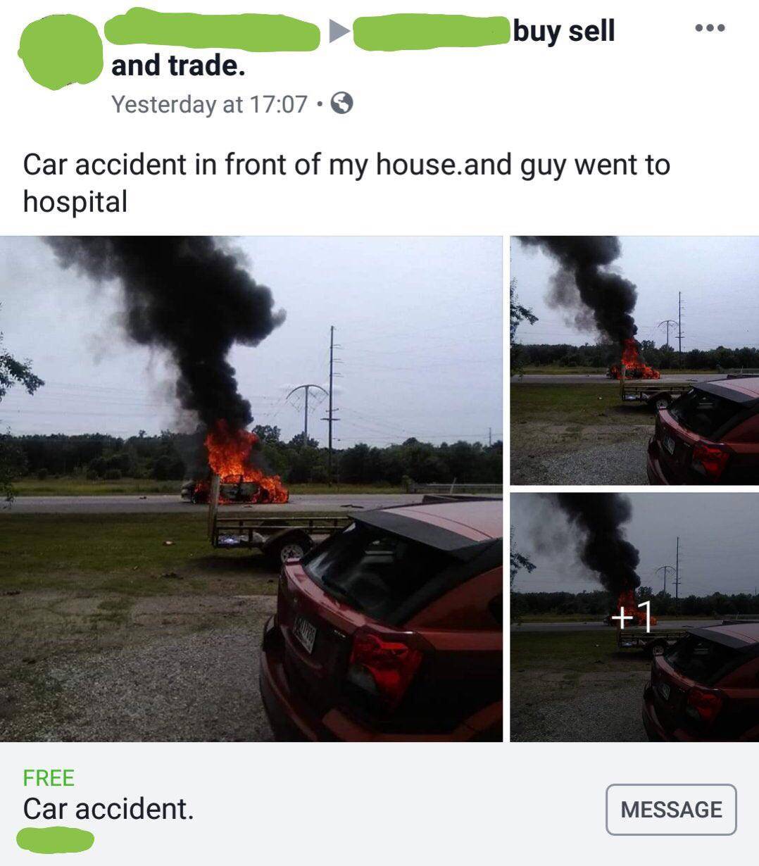 Free car accident | Scrolller