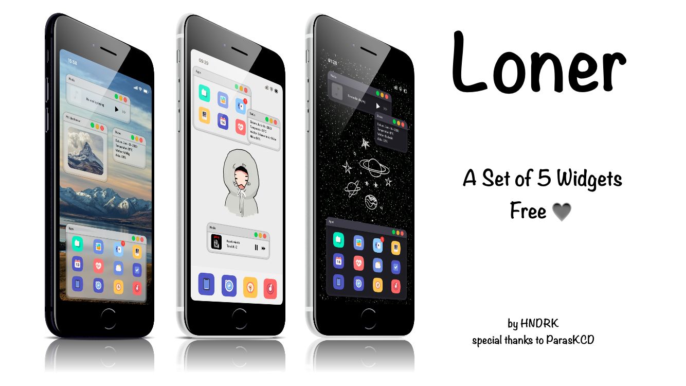 [Free Release] Loner - A Set of Widgets - Desktop Style | Scrolller