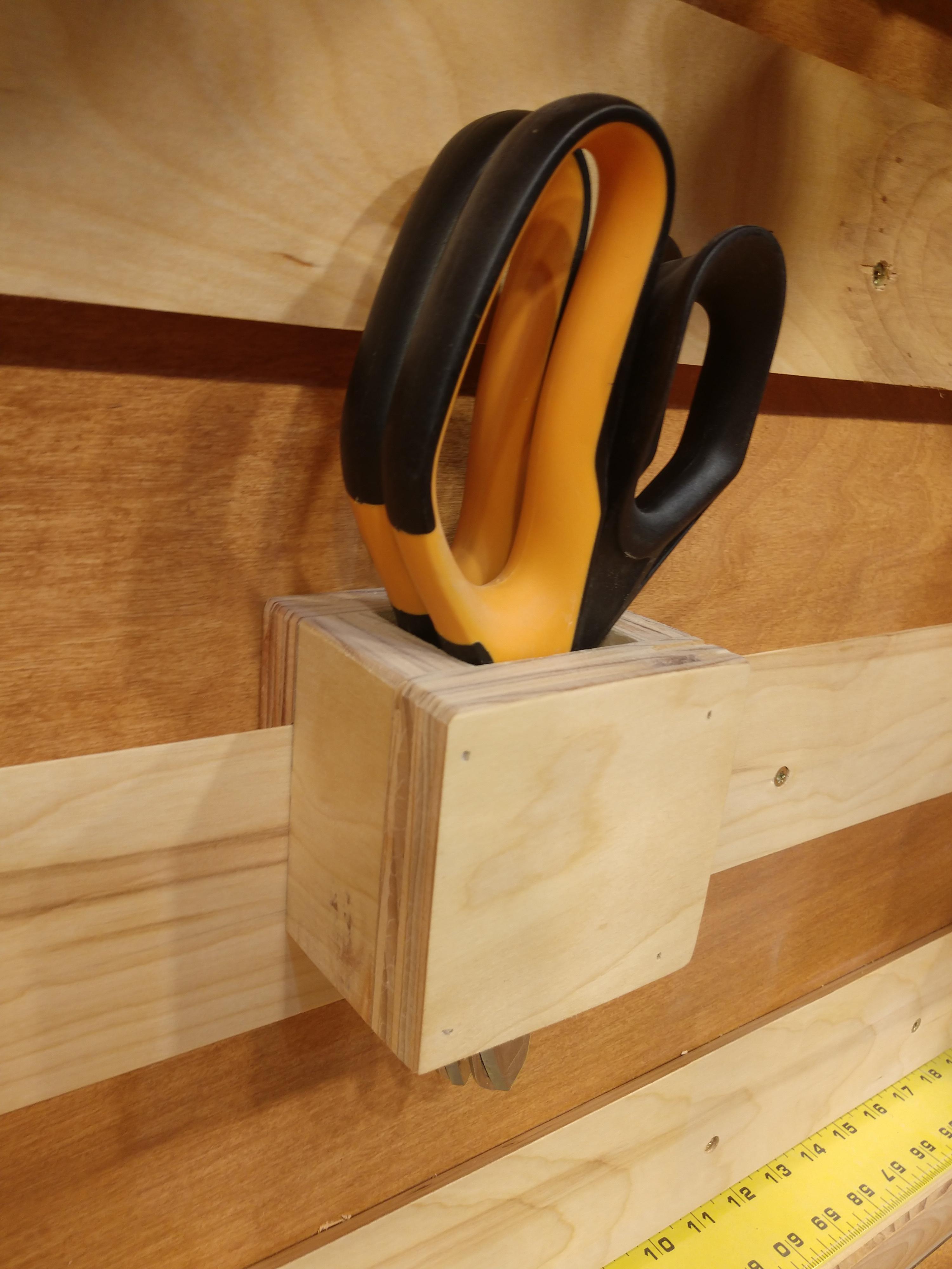 French cleat shear or scissor holder | Scrolller