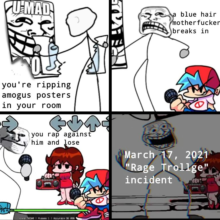 Friday Night Funkin Trollface mod | Scrolller