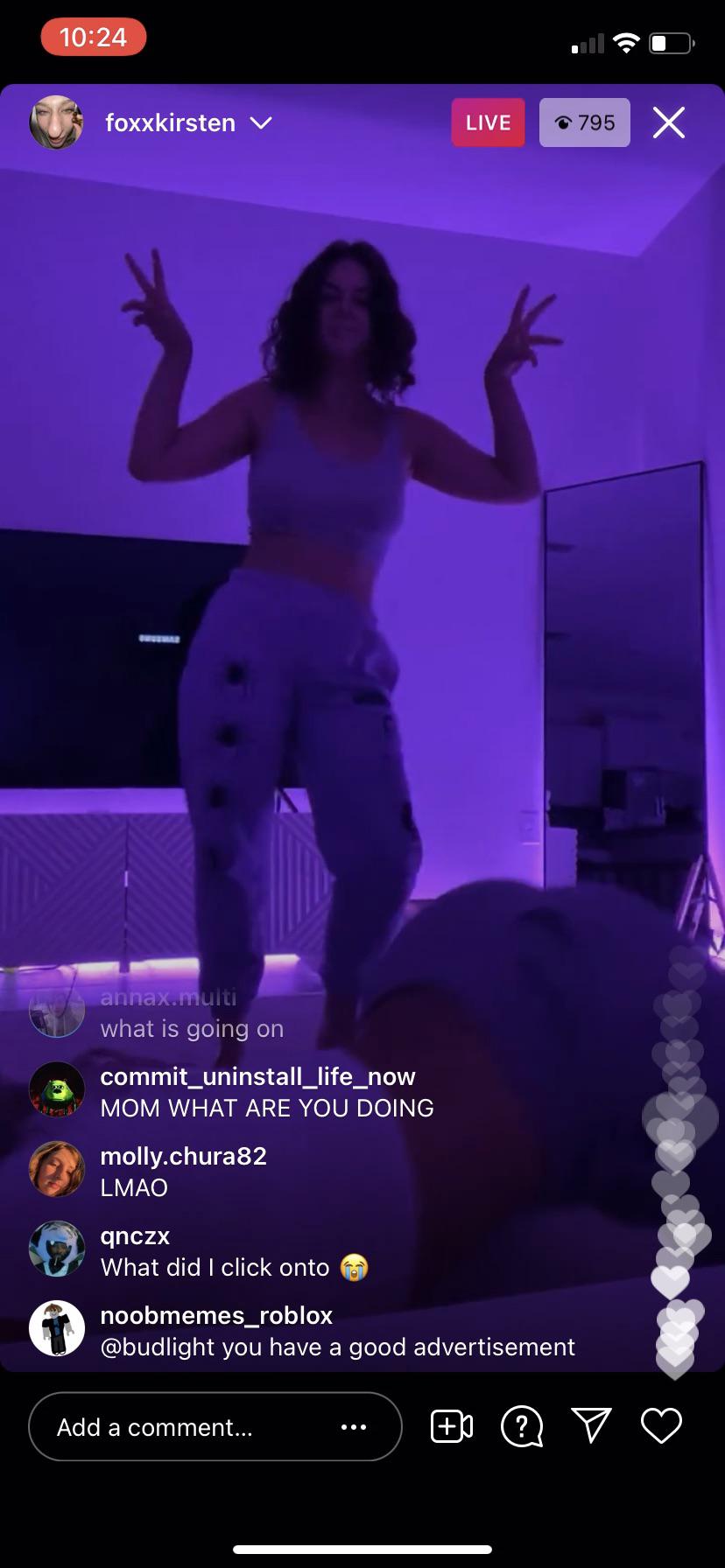 From her live | Scrolller