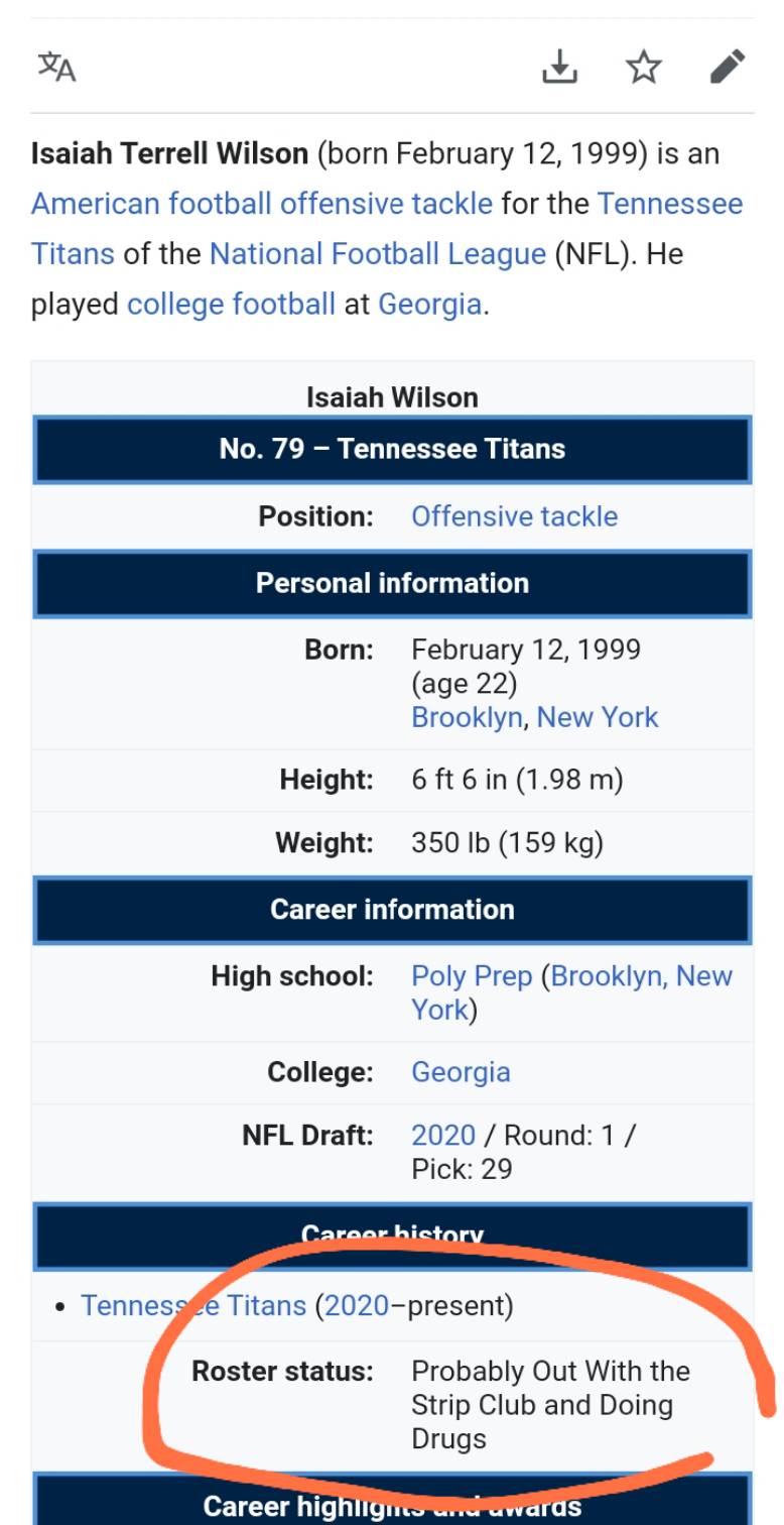 From Isaiah Wilson's Wikipedia... | Scrolller