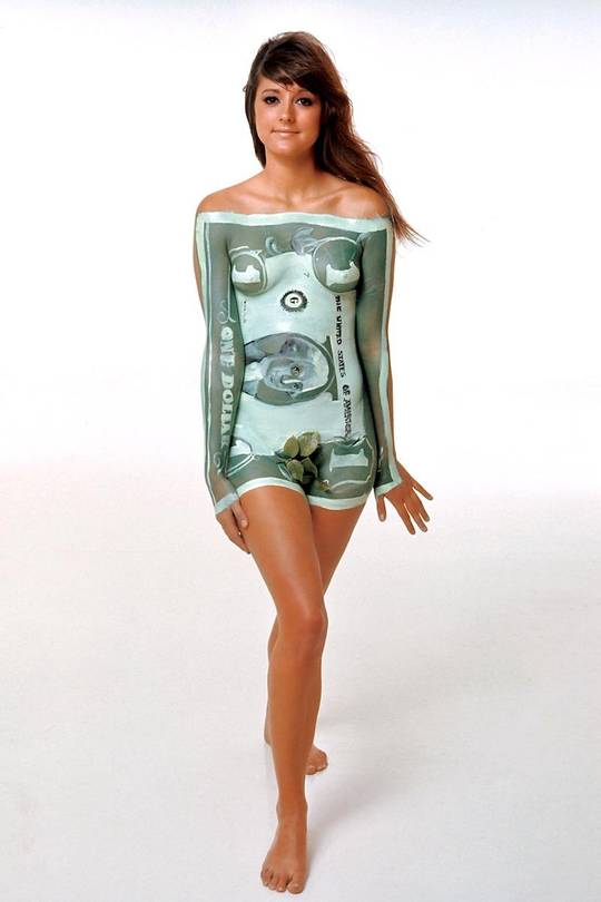 From the 'Playboy' pictorial “Brush-On Fashions” / body painting and ...