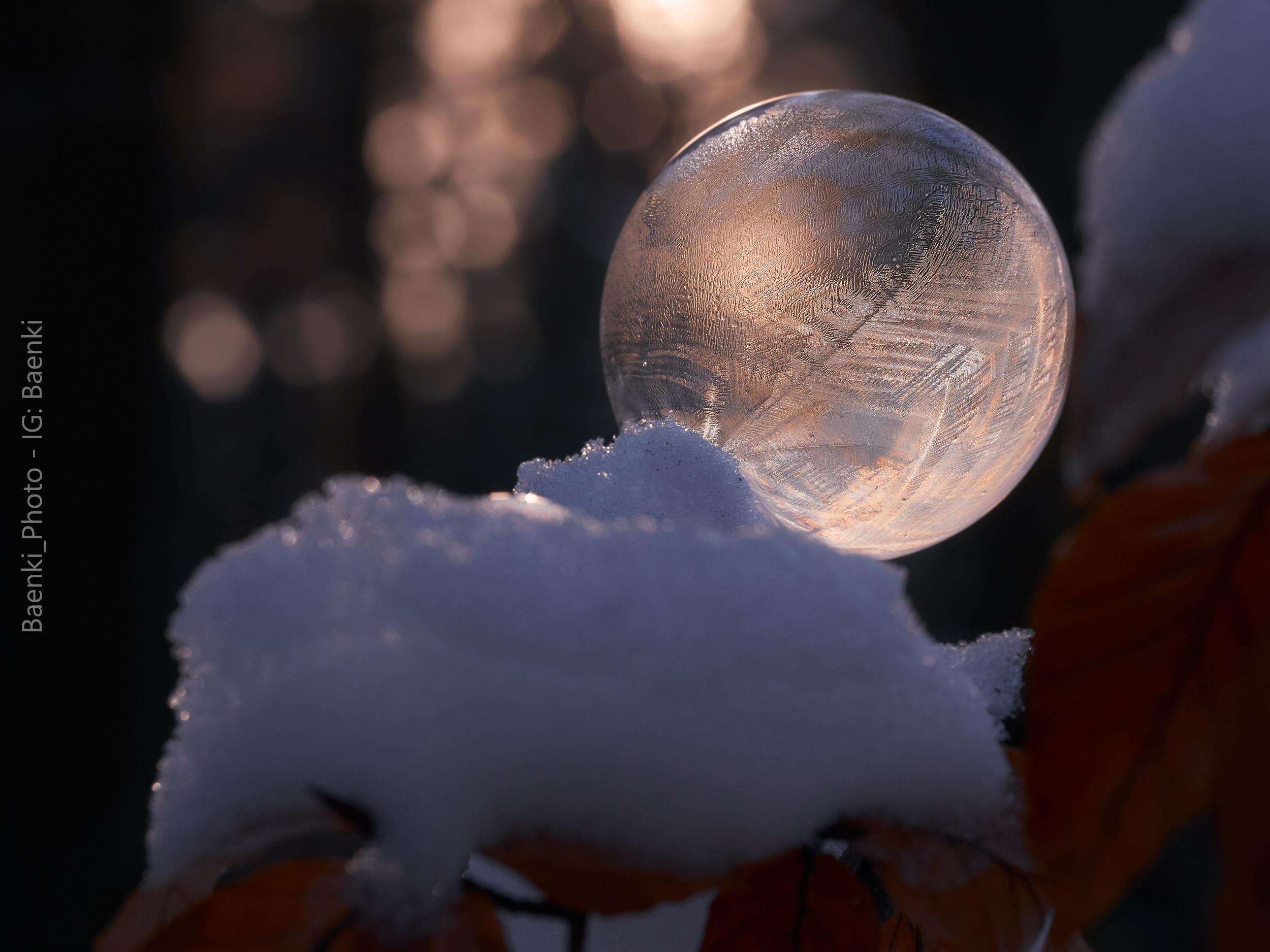 Frozen soap bubble [OC] [2500x1875] IG: @baenki | Scrolller