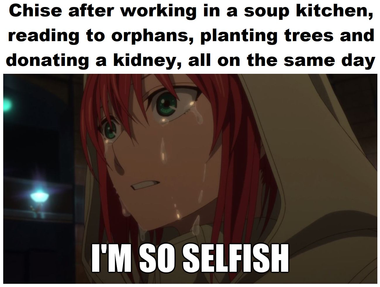 Full list of selfish things Chise has done: | Scrolller