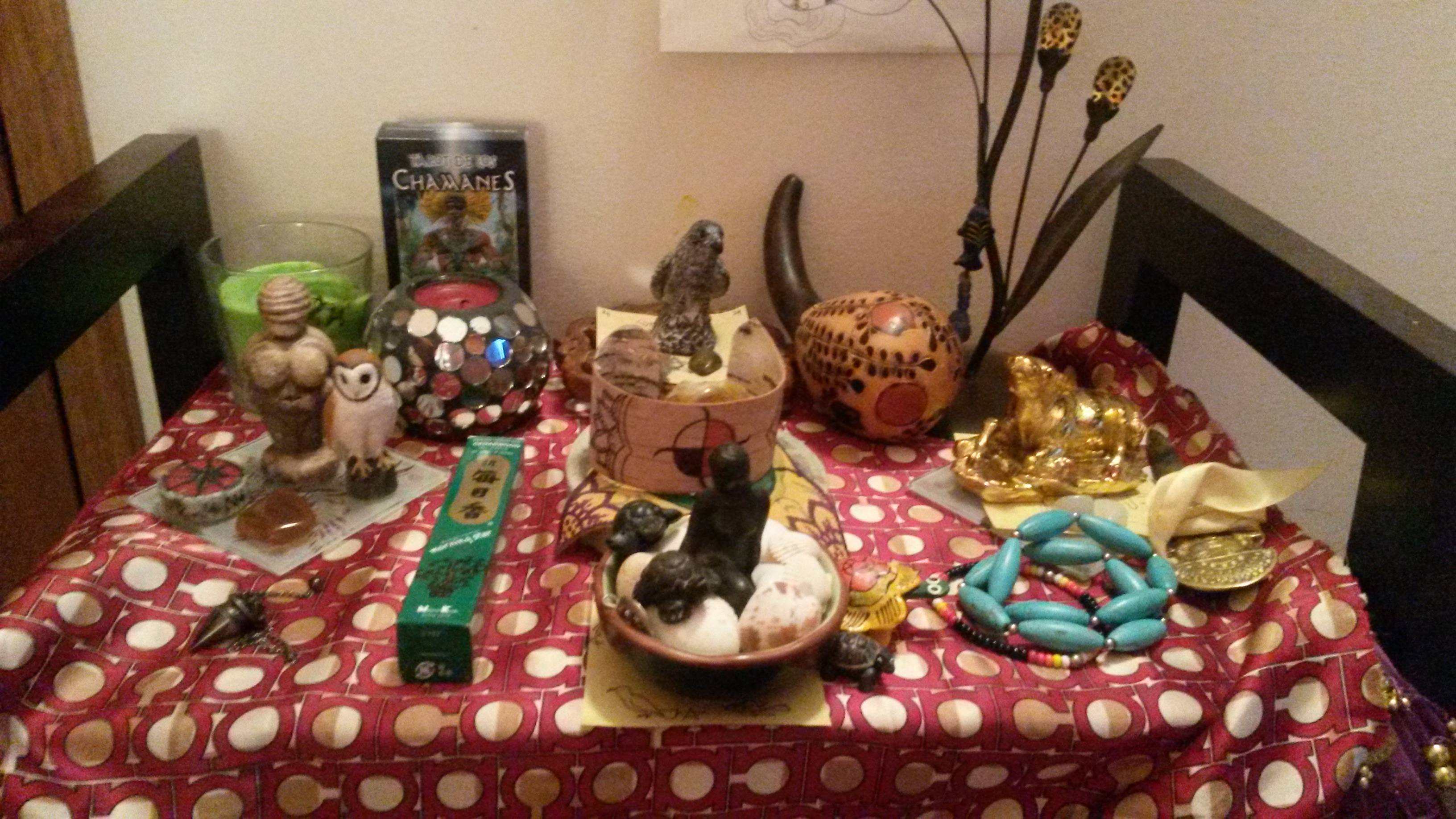 Full Moon in Saggitarius Altar (from the left, clockwise): Ishtar, Jupiter, Moloch and Atargatis ...