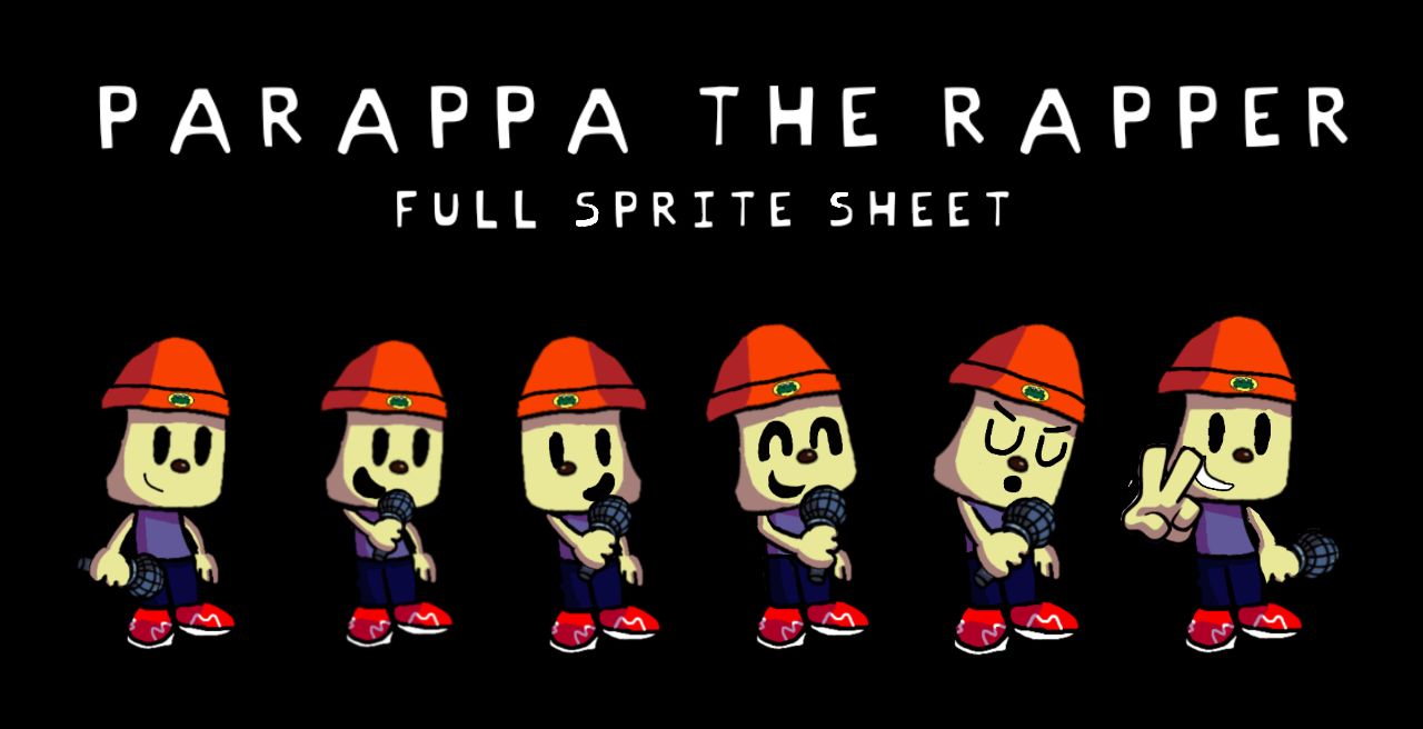 Full PaRappa Sprite Sheet (Free To Use) | Scrolller